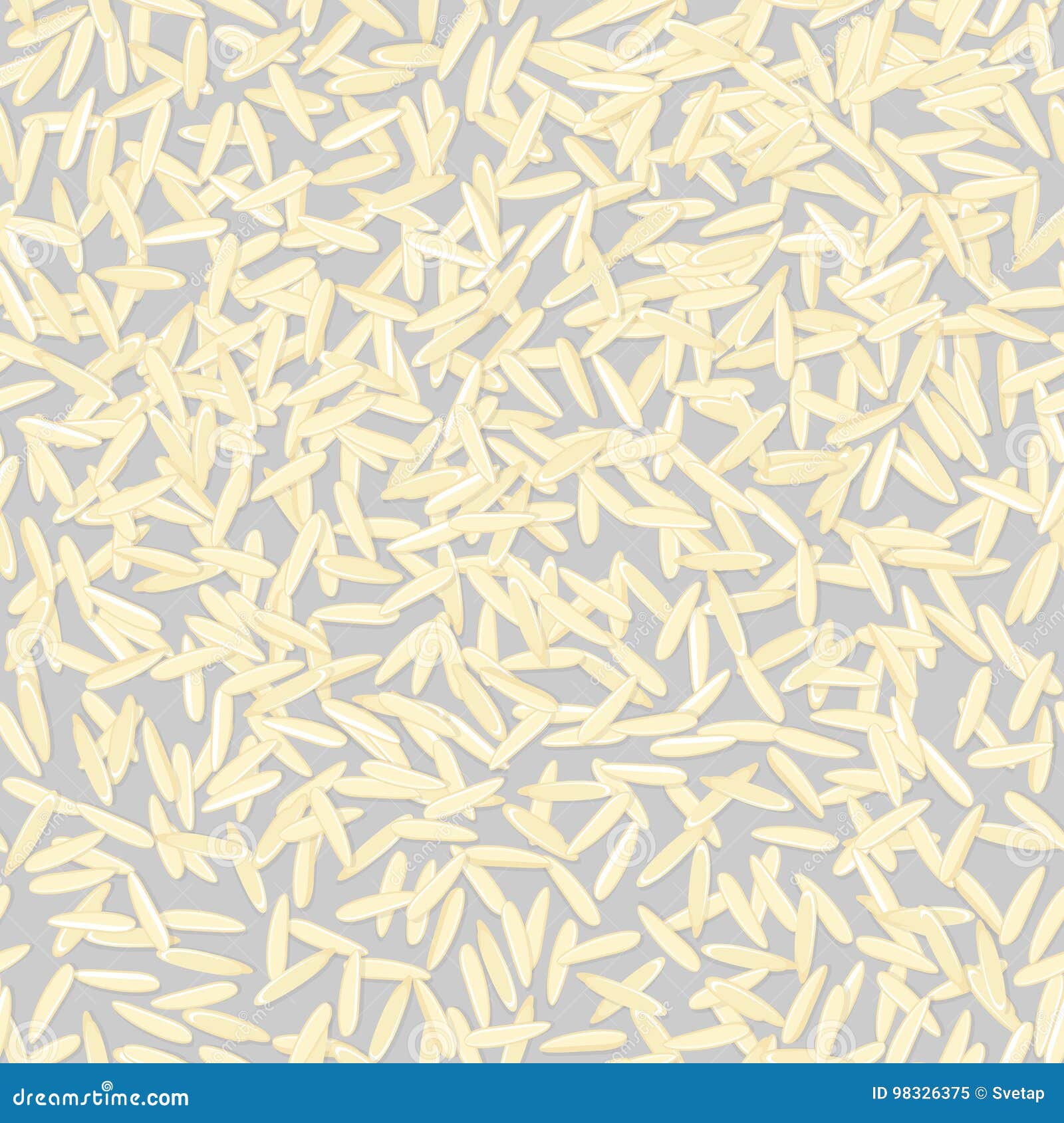 Food Rice Vector Abstract Seamless Pattern Stock Vector - Illustration ...