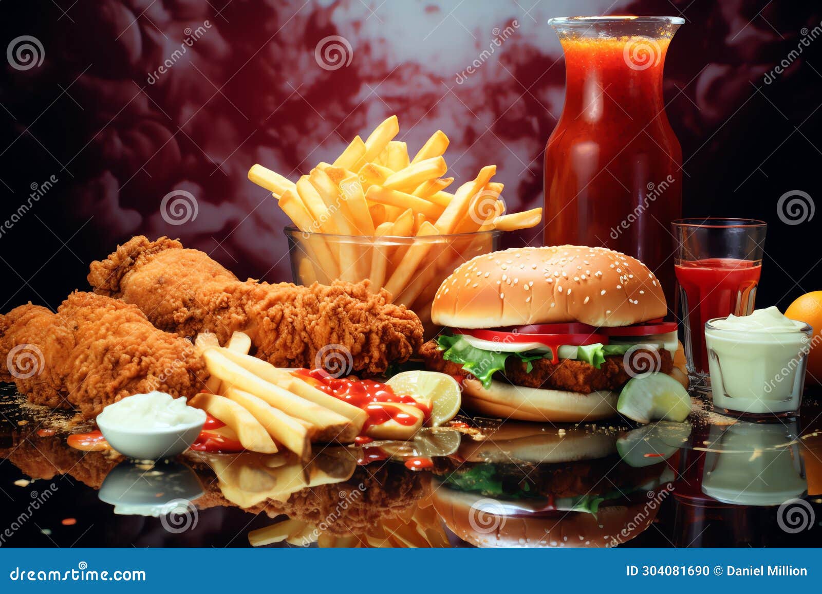 Food From 1980 80s Retro Nostalgic Stock Image | CartoonDealer.com ...