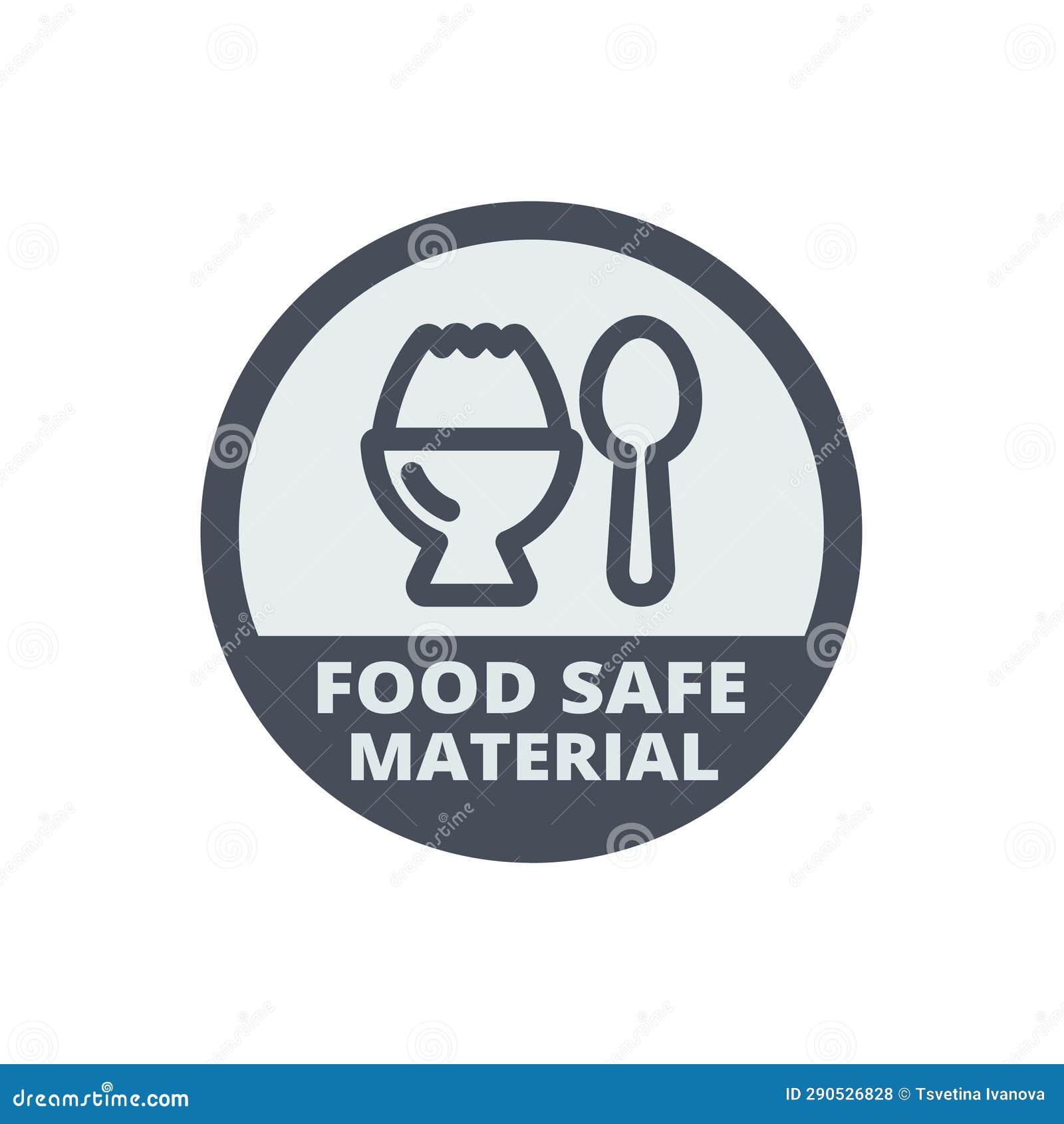 Food safe material label stock vector. Illustration of safety - 290526828