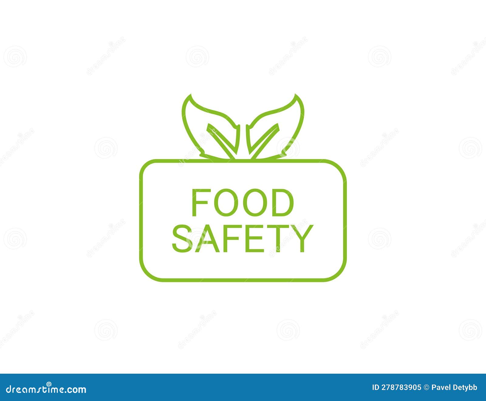 Food Safety Icon. Vector Illustration. Stock Vector - Illustration of ...