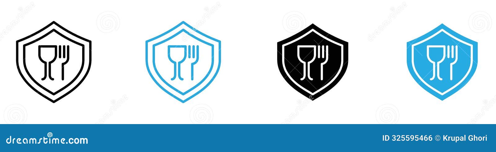 Food Safety Icon Vector Set Collection for Web Stock Illustration ...