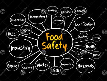 Food Safety Mind Map, Concept for Presentations Stock Illustration ...