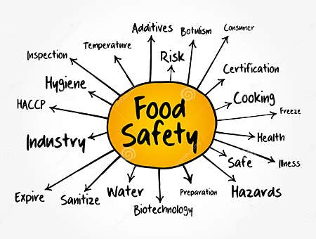 Food Safety Mind Map Flowchart, Concept for Presentations and Reports ...