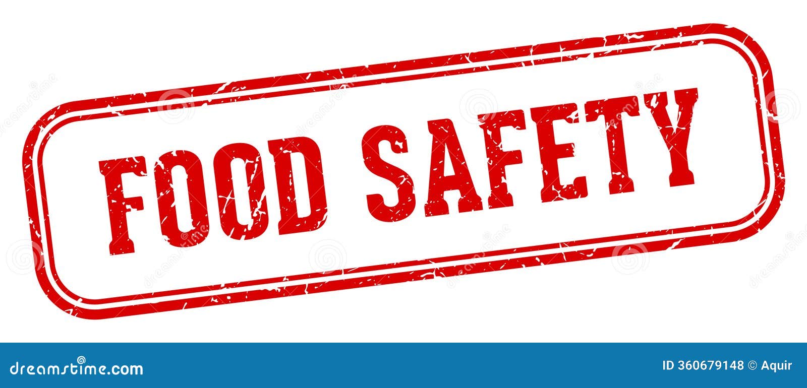 Food Safety Stamp. Food Safety Rectangular Stamp on White Background ...