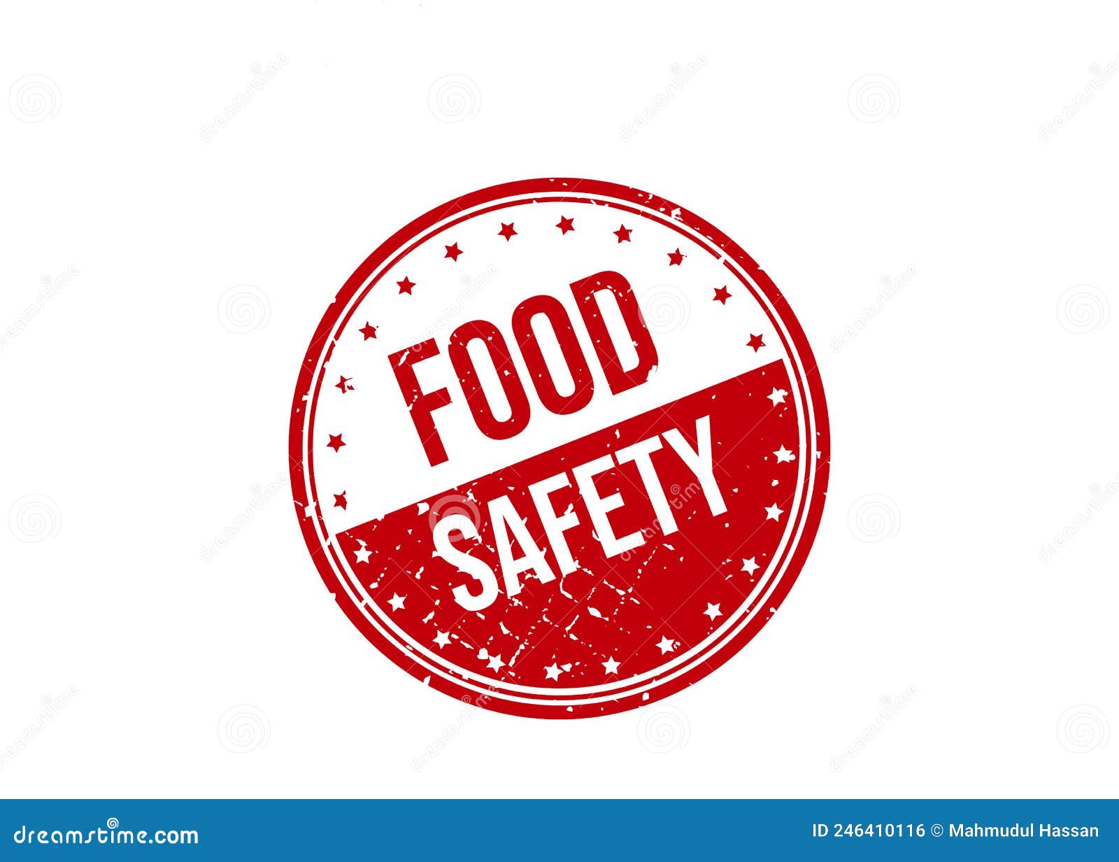 Food Safety Stamp Seal Vector Illustration Stock Vector - Illustration ...