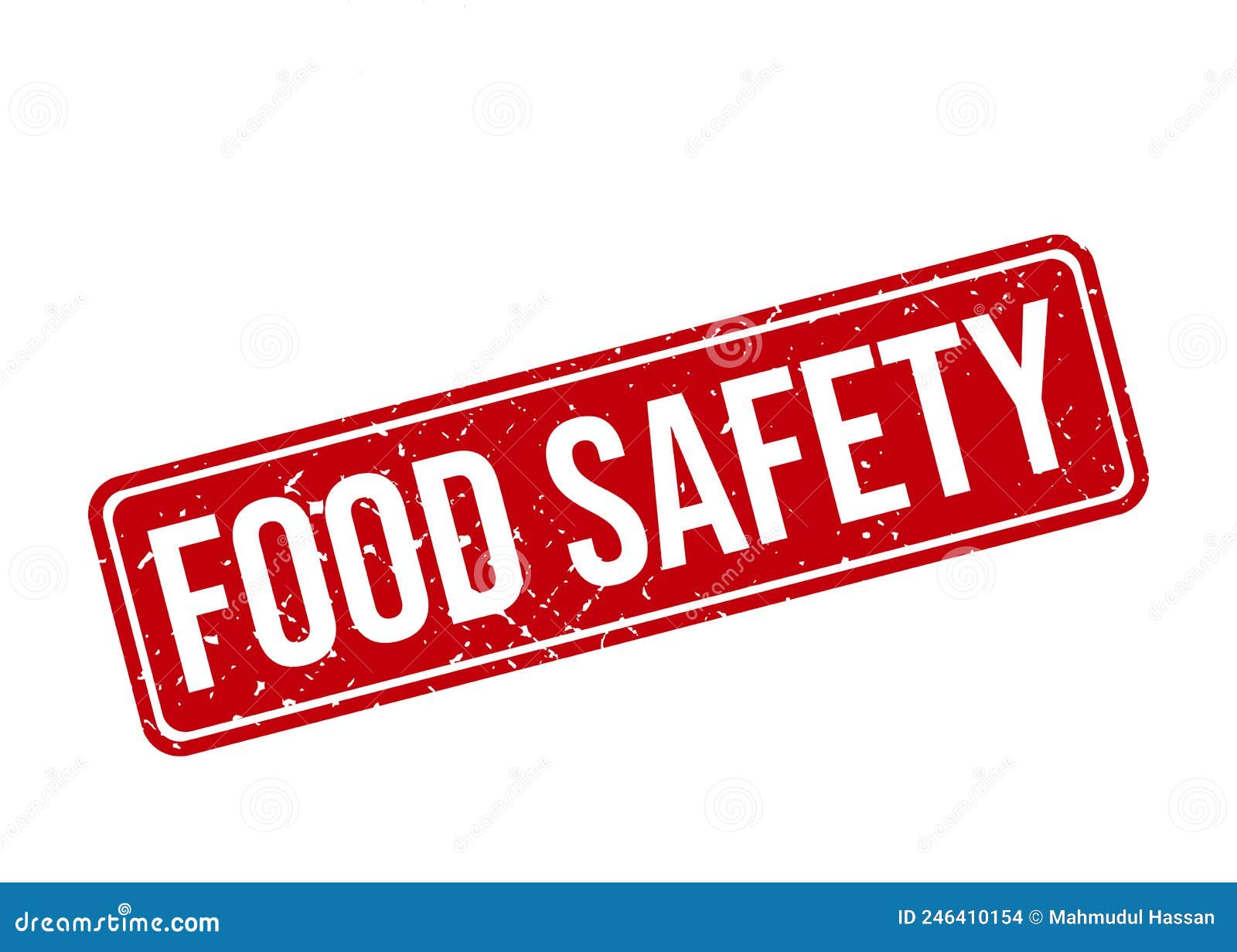Food Safety Stamp Seal Vector Illustration Stock Vector - Illustration ...