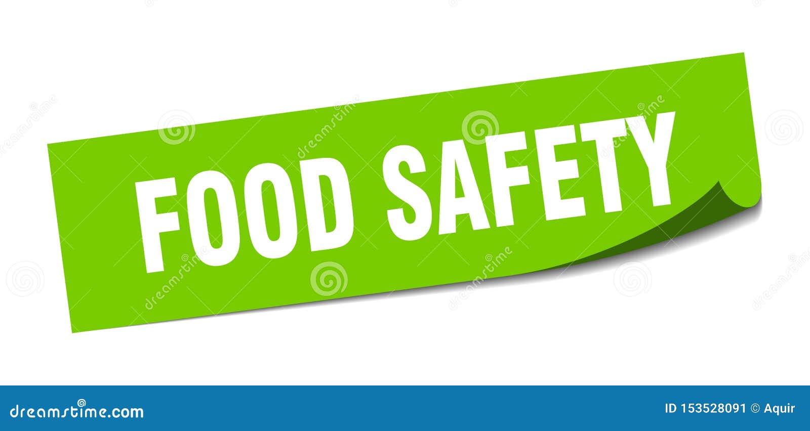 Food safety sticker. stock vector. Illustration of peeler - 153528091