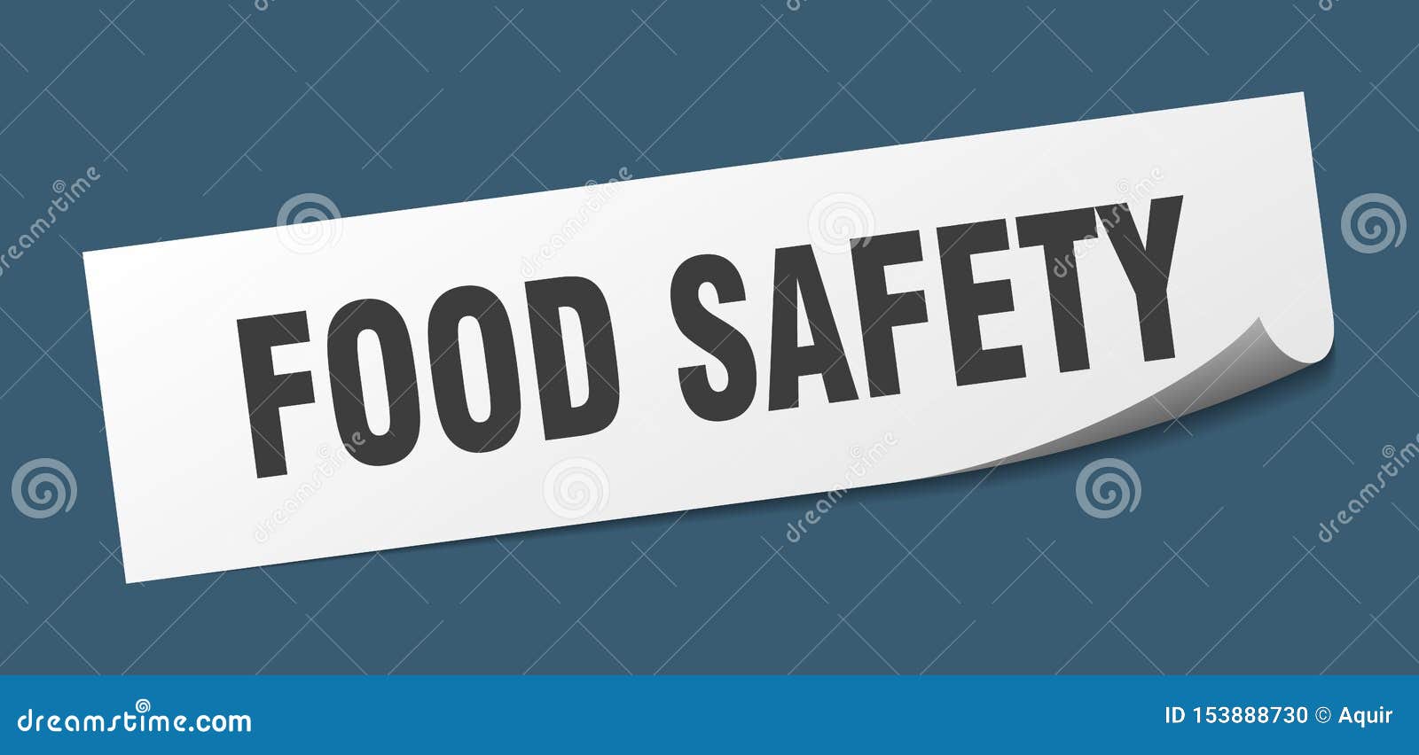 Food safety sticker. stock vector. Illustration of sticker - 153888730