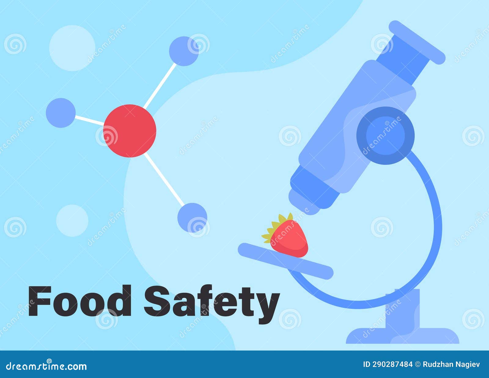 Food safety vector poster stock vector. Illustration of organic - 290287484