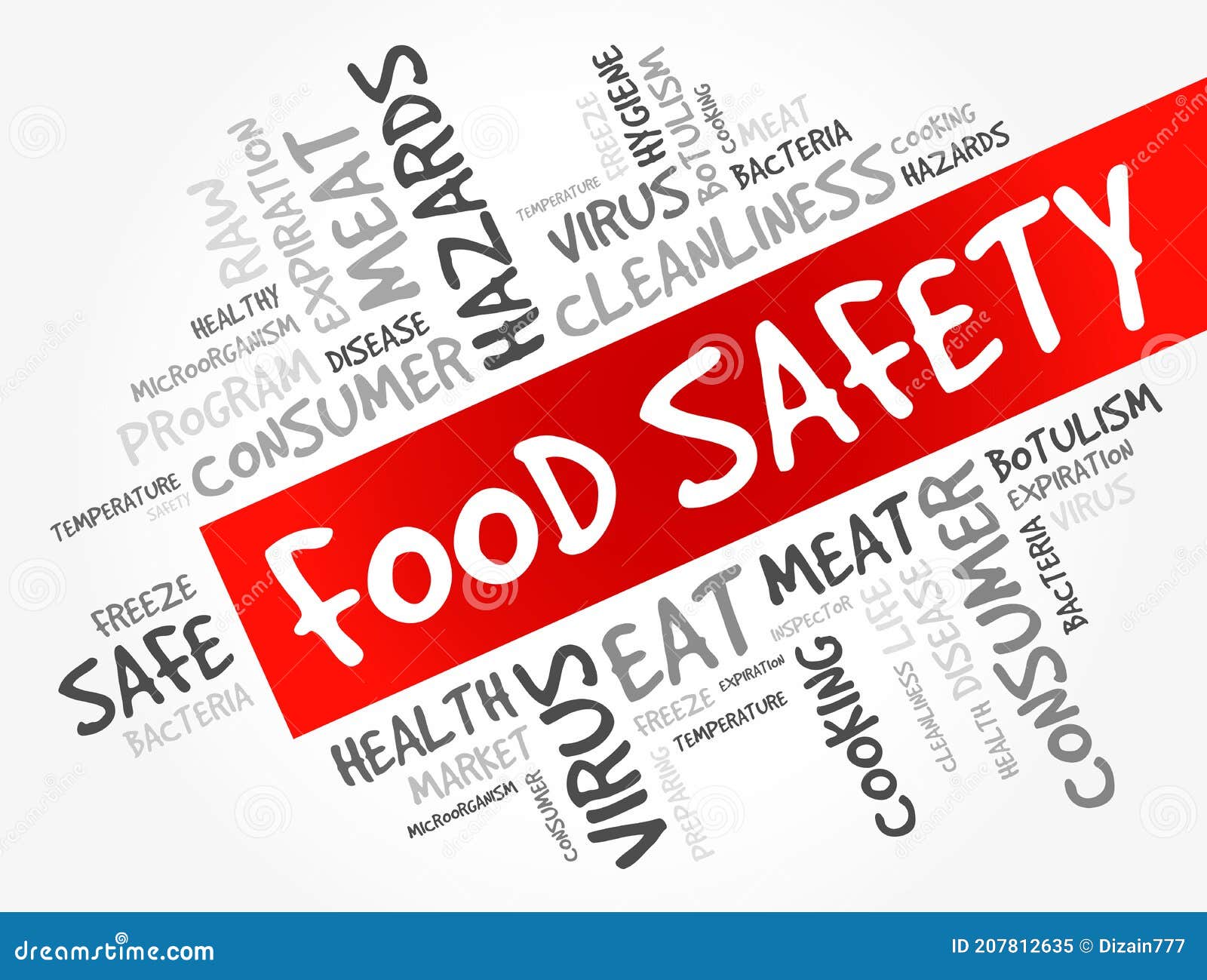 Food Safety Word Cloud Collage Stock Illustration - Illustration of ...