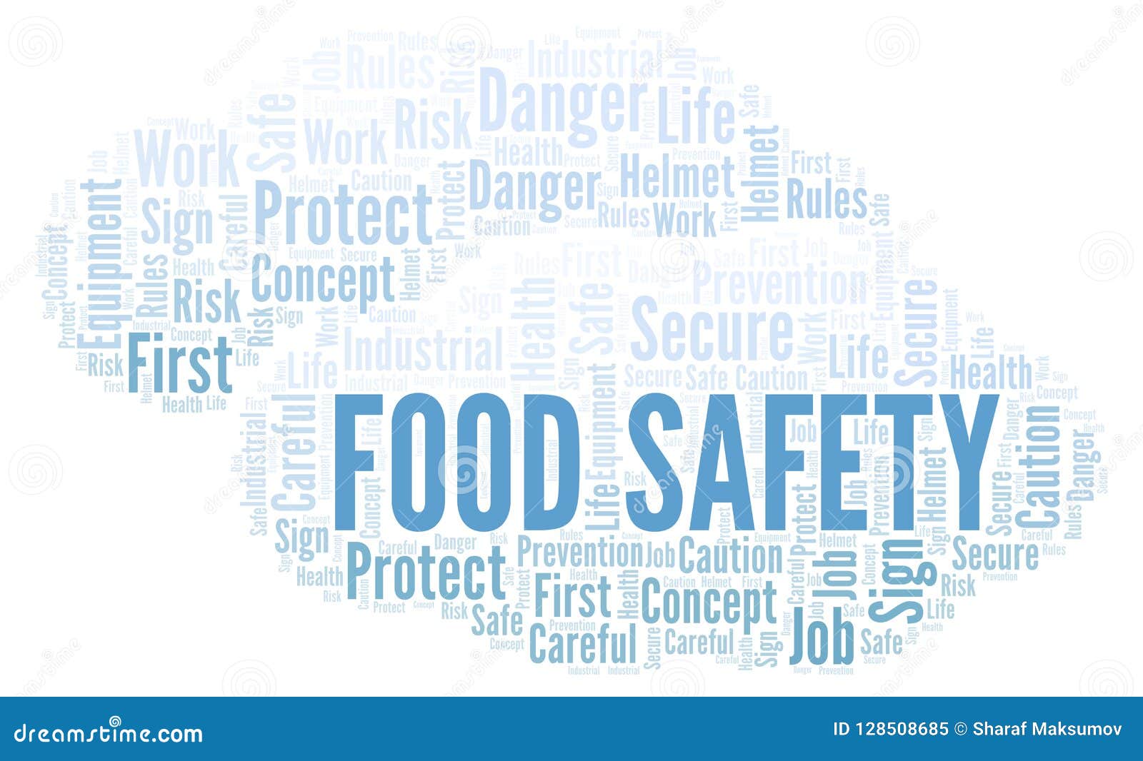 Food Safety word cloud. stock illustration. Illustration of cloud ...