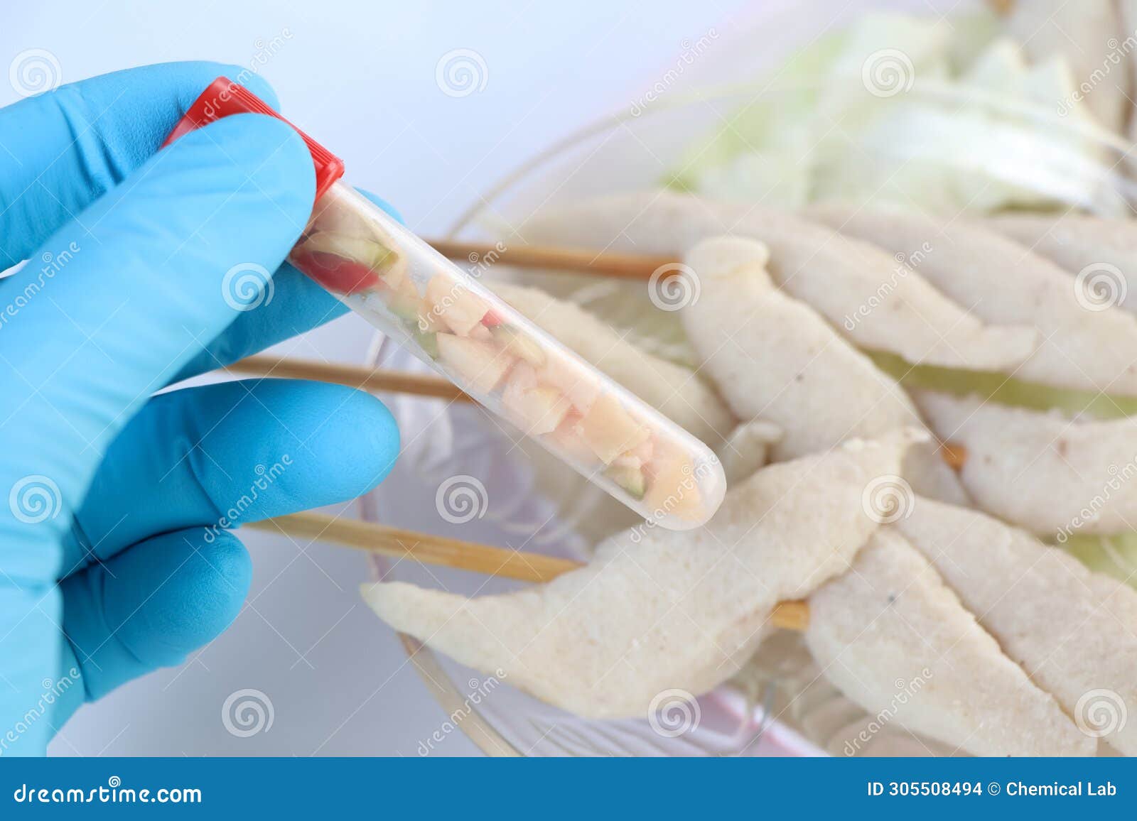 Food Sample To Analyze in the Laboratory Stock Photo - Image of ...