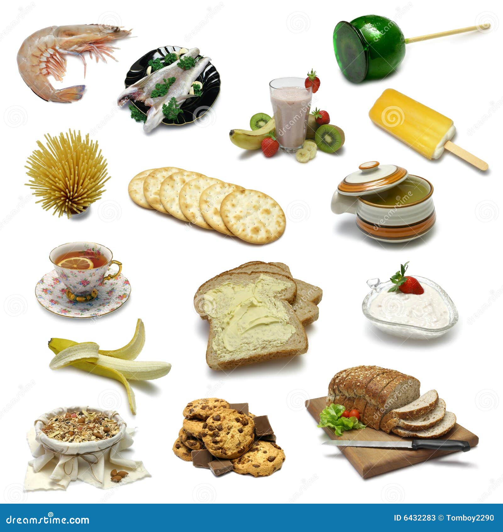 Food Sampler stock image. Image of biscuit, cracker, muesli - 6432283