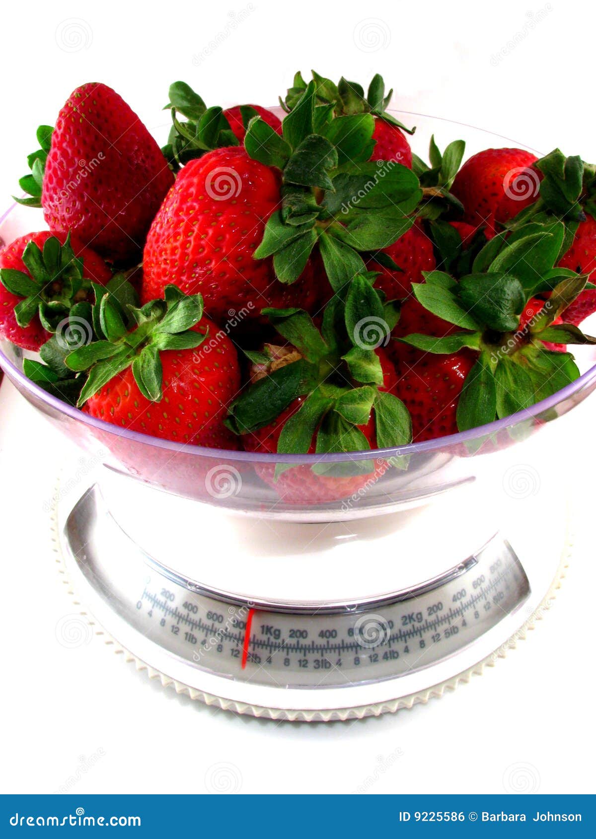 Food Scale with Strawberries Stock Photo - Image of nutritional ...