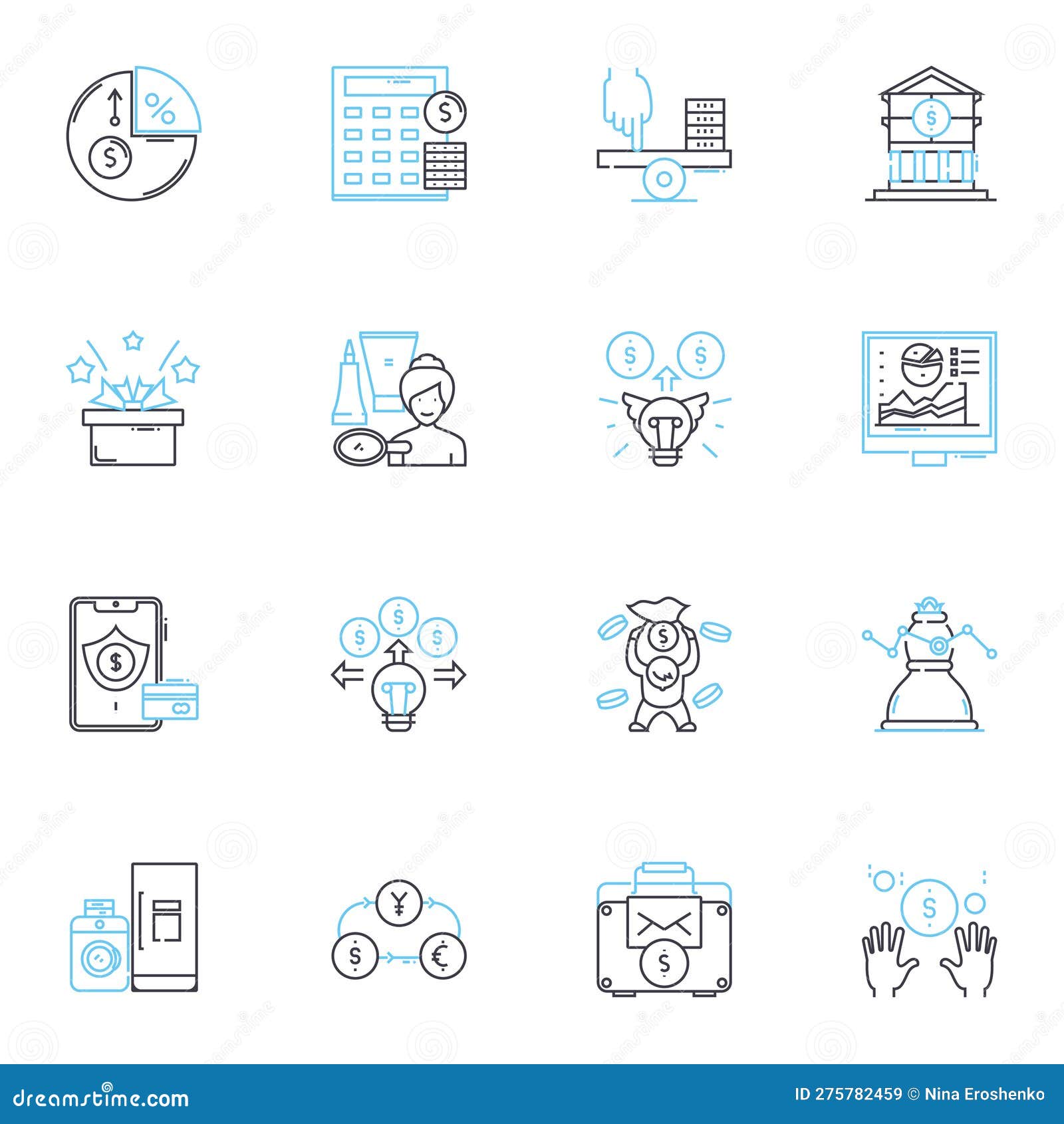 Food Science Linear Icons Set. Nutrition, Microbiology, Fermentation ...