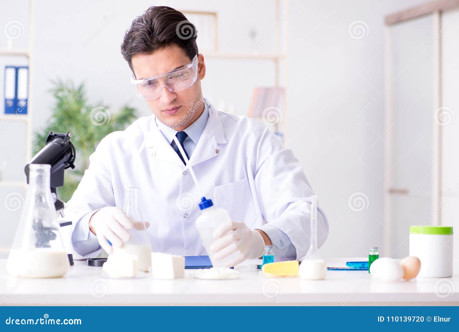The Food Scientist Testing New Stuff in the Lab Stock Photo - Image of ...