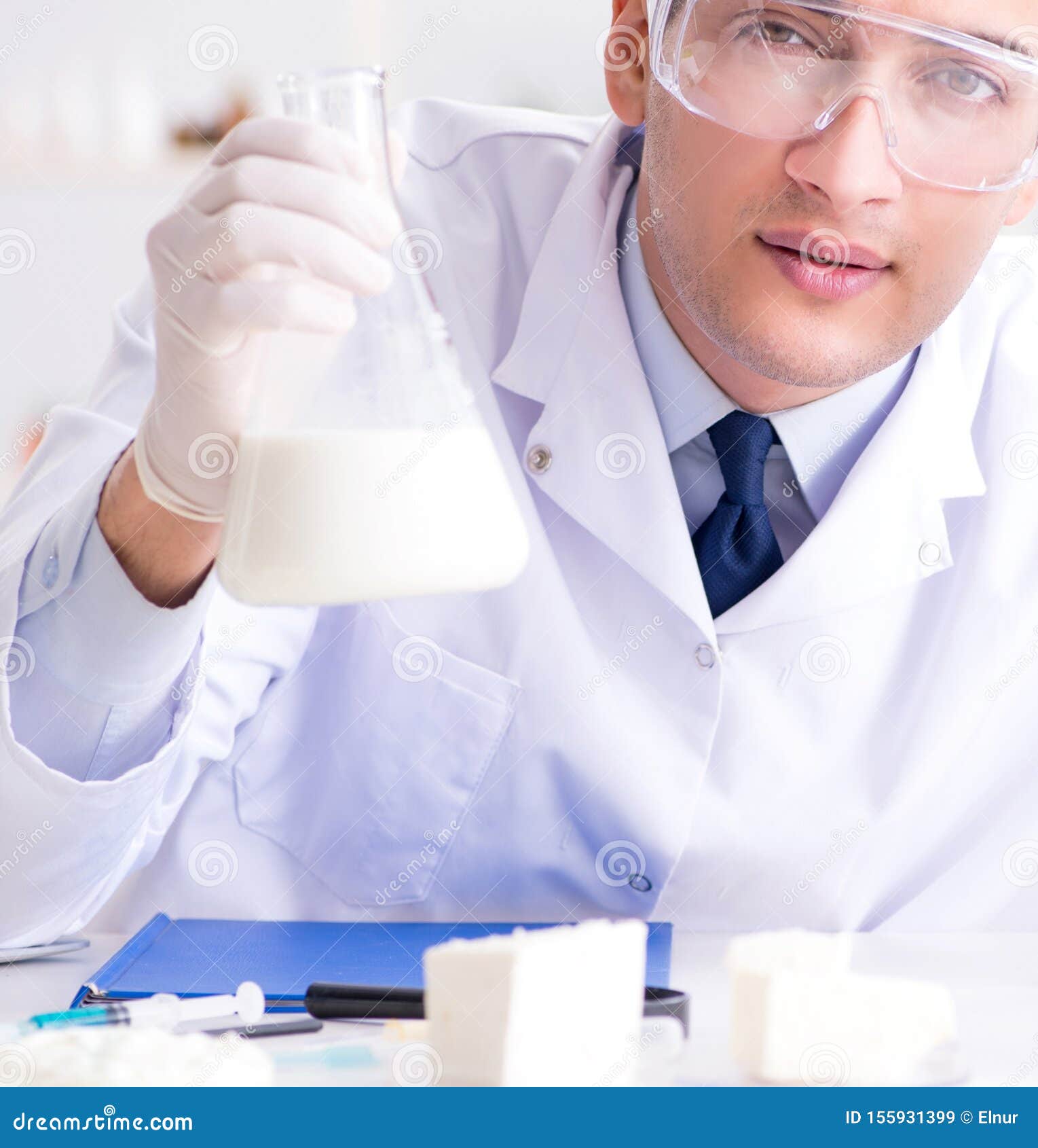 Food Scientist Testing New Stuff in the Lab Stock Image - Image of ...