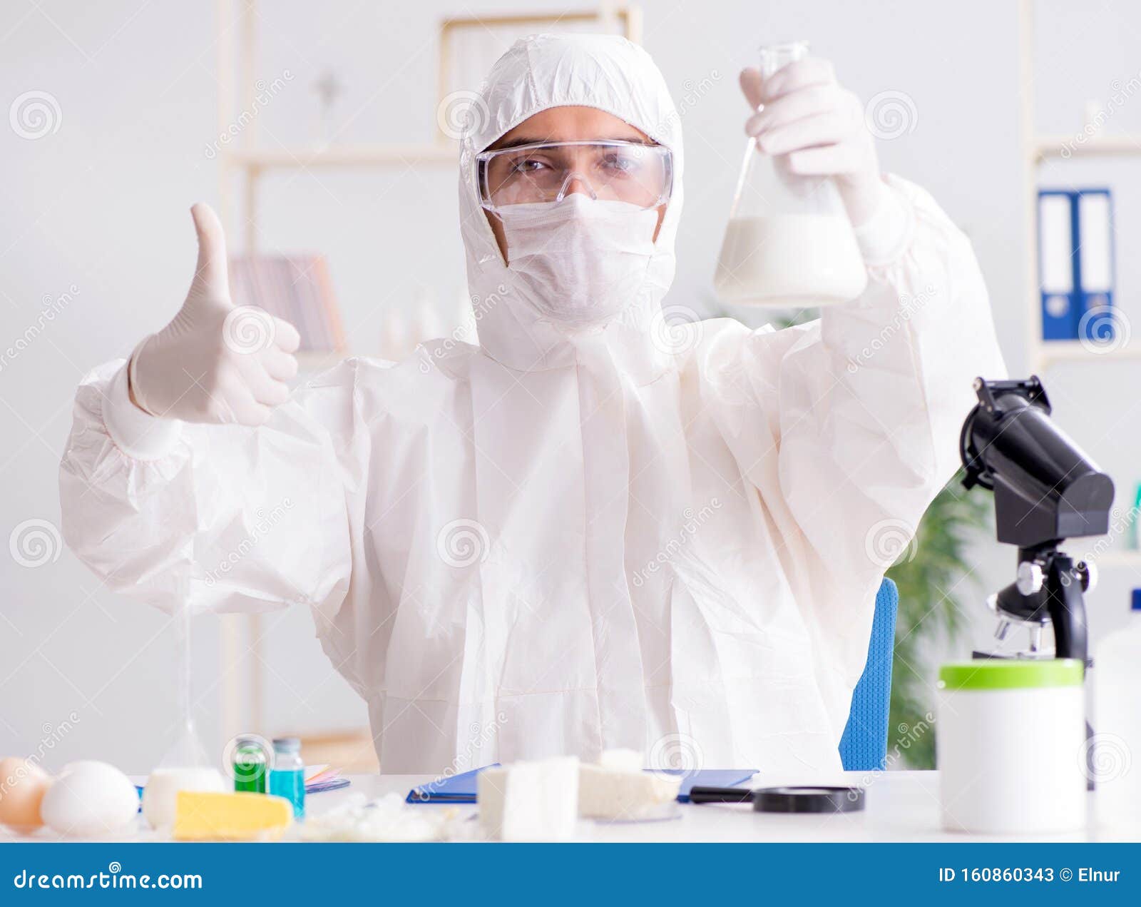 Food Scientist Testing New Stuff in the Lab Stock Image - Image of ...