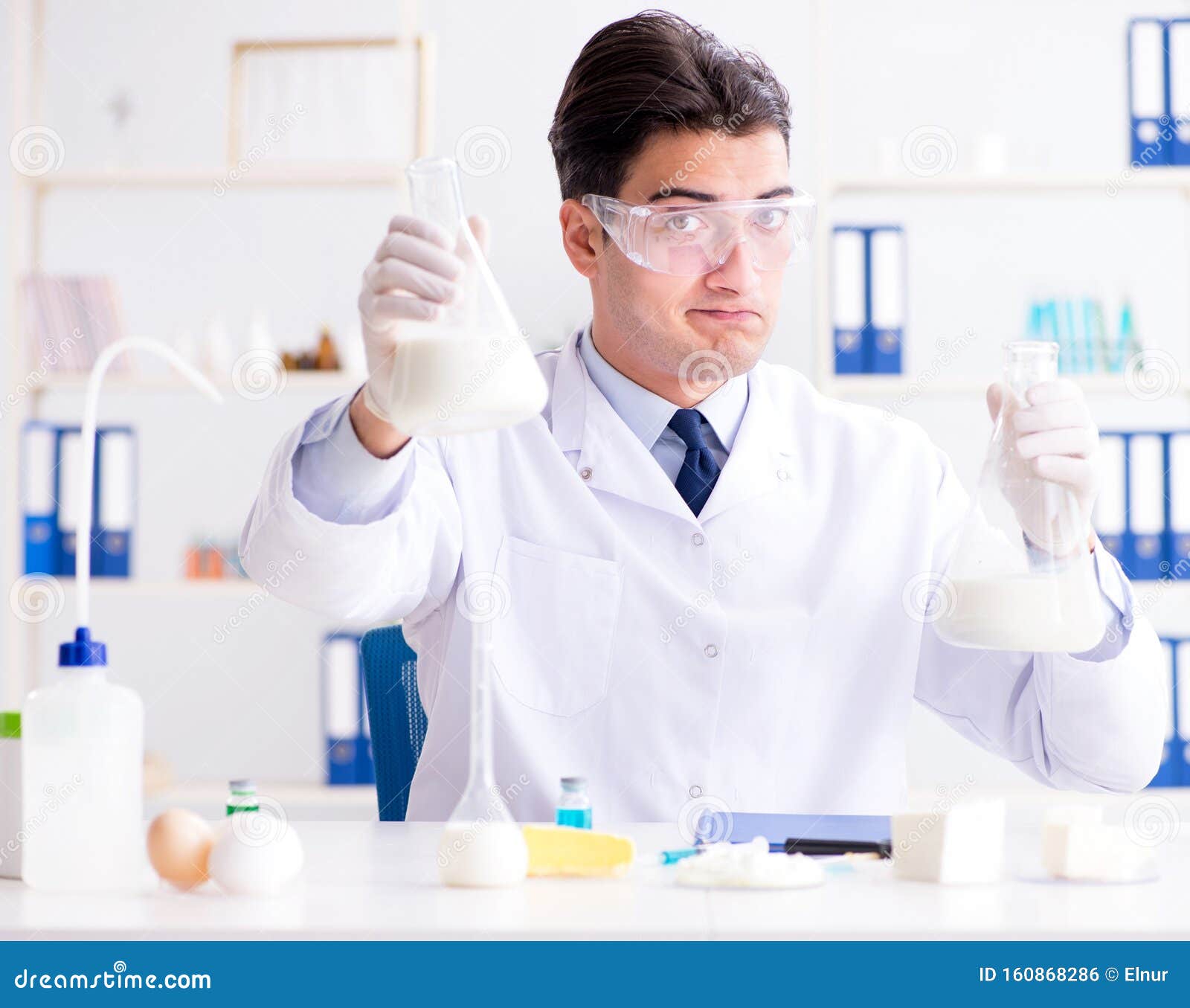 The Food Scientist Testing New Stuff in the Lab Stock Photo - Image of ...