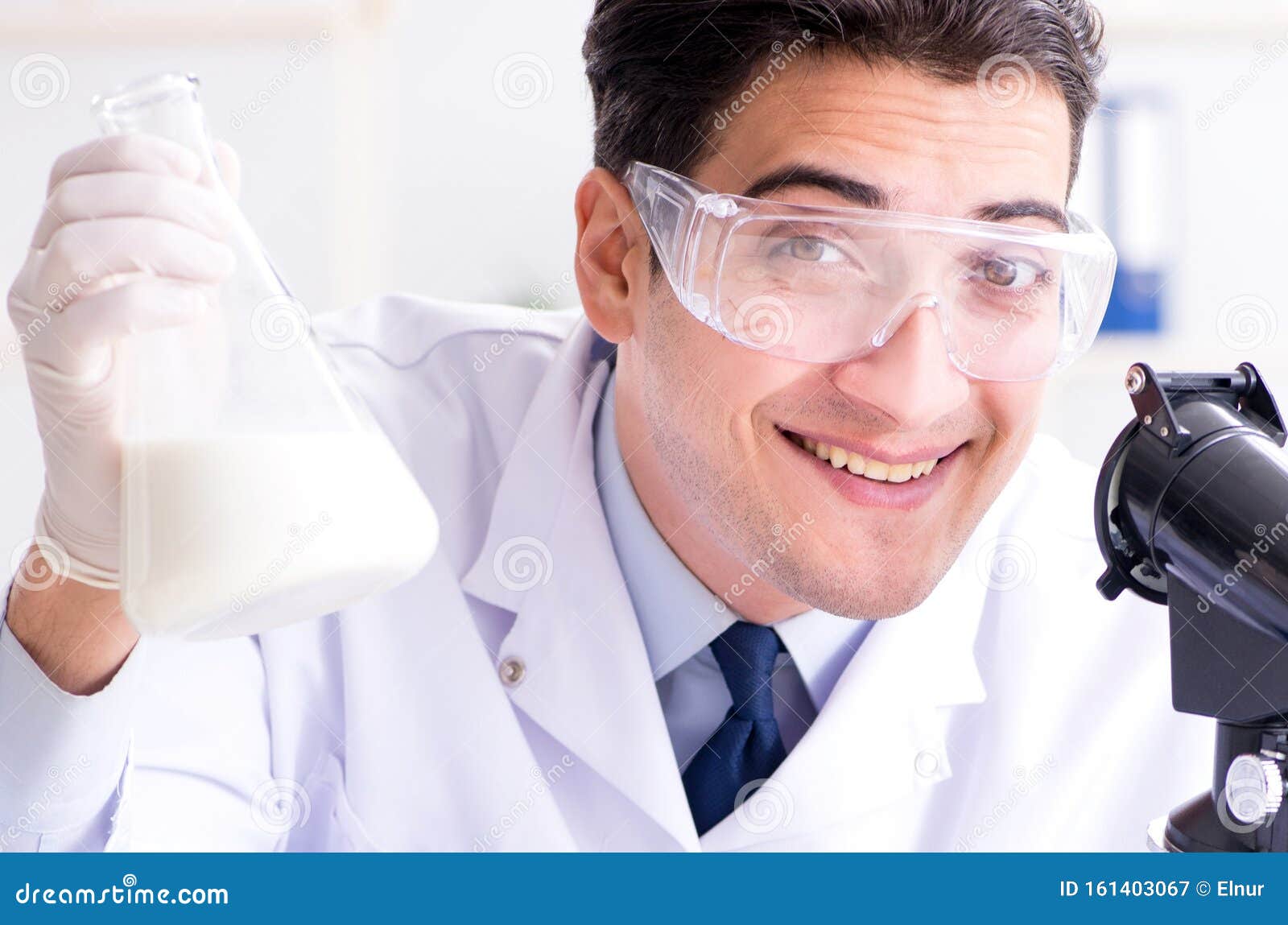Food Scientist Testing New Stuff in the Lab Stock Image - Image of ...