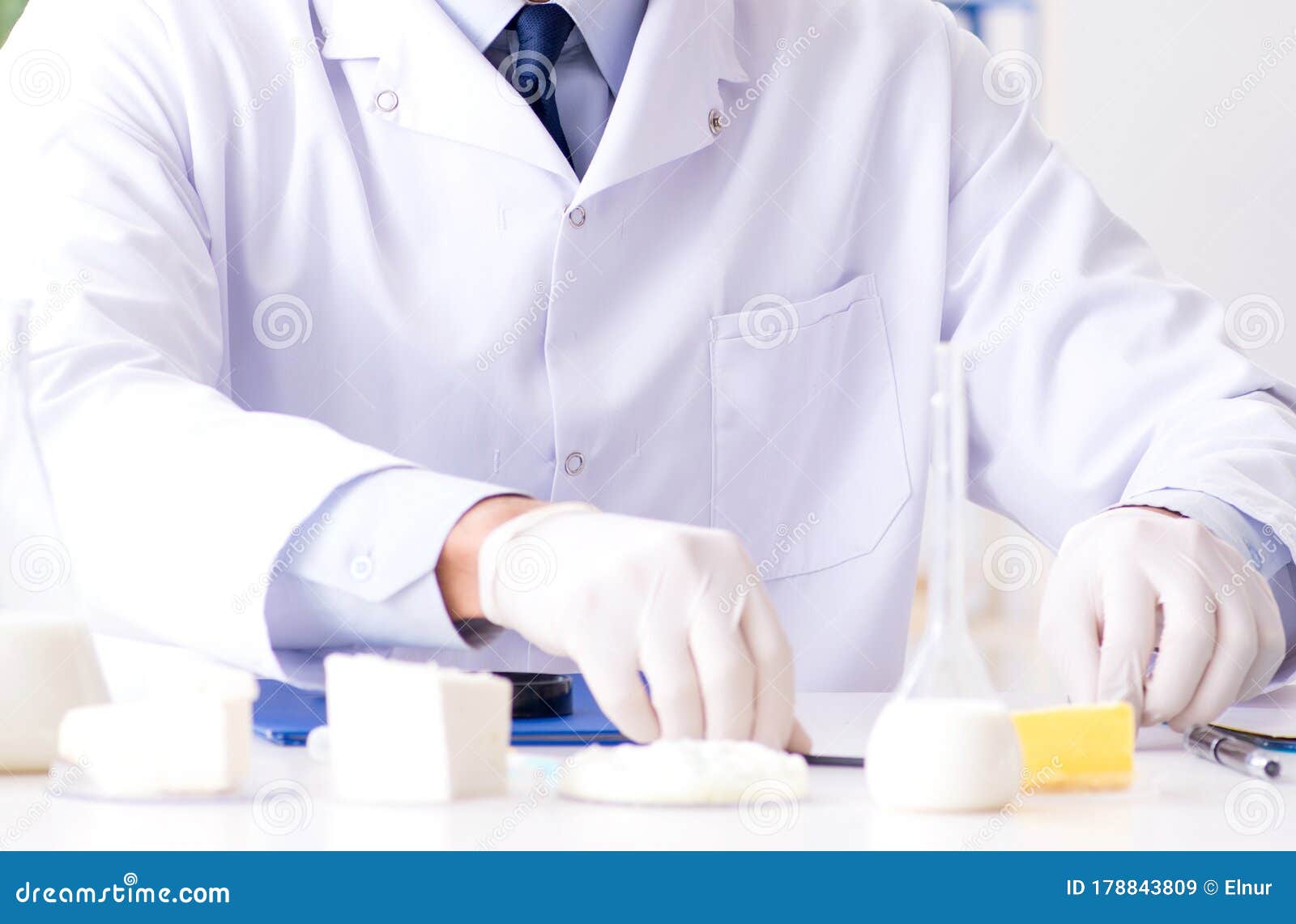 Food Scientist Testing New Stuff in the Lab Stock Image - Image of ...