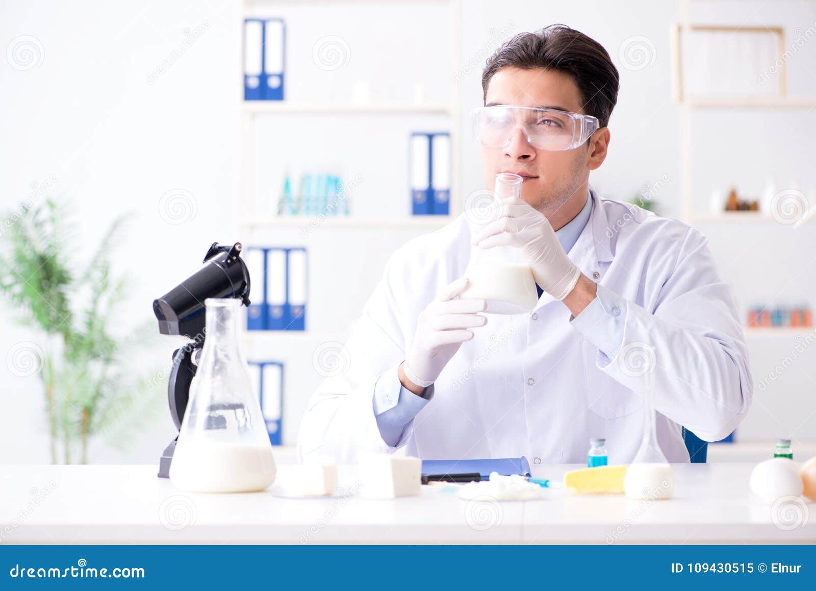 The Food Scientist Testing New Stuff in the Lab Stock Image - Image of ...