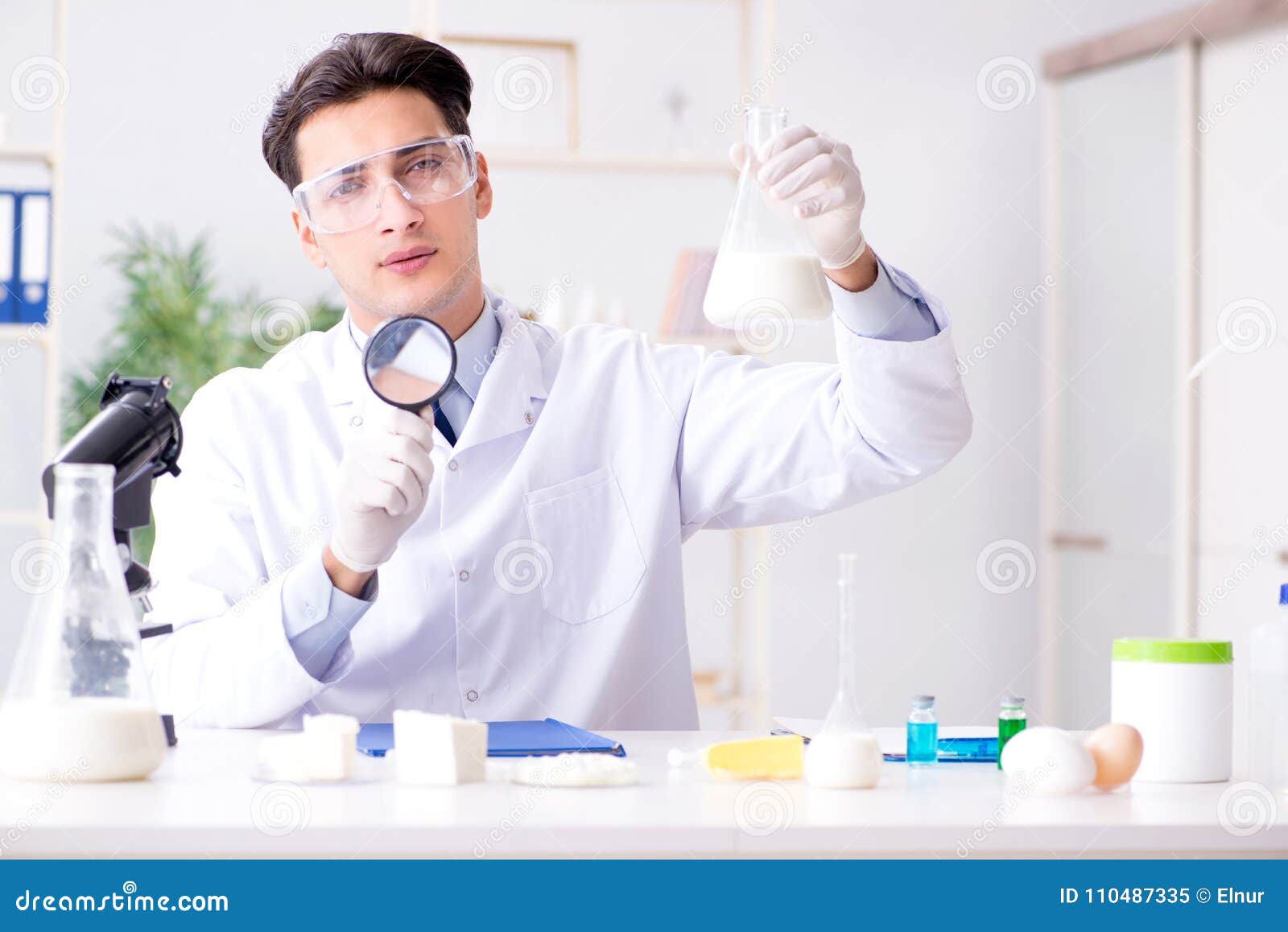 The Food Scientist Testing New Stuff in the Lab Stock Image - Image of ...