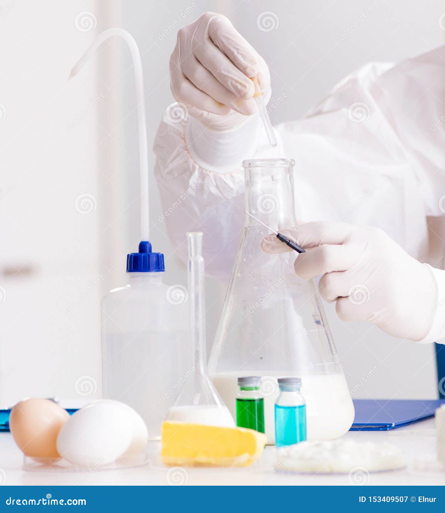 Food Scientist Testing New Stuff in the Lab Stock Image - Image of ...