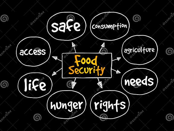Food Security Mind Map, Concept for Presentations and Reports Stock ...