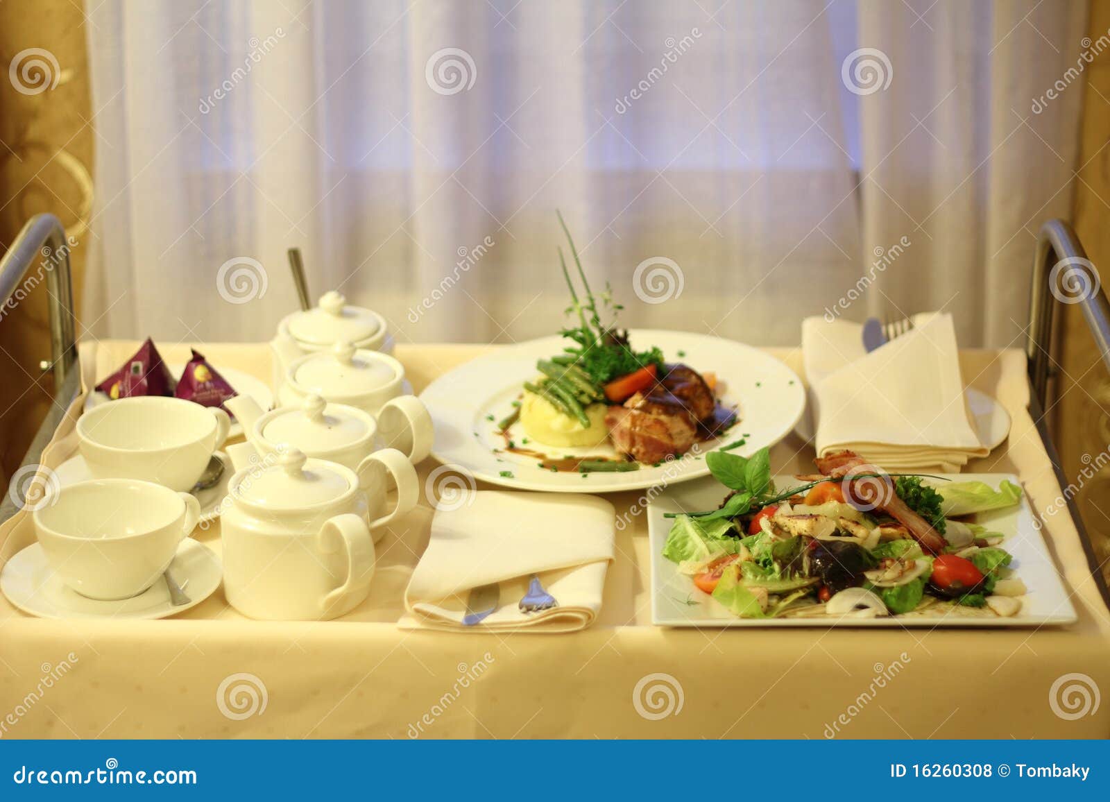 Food service stock photo. Image of fork, room, delivery - 16260308