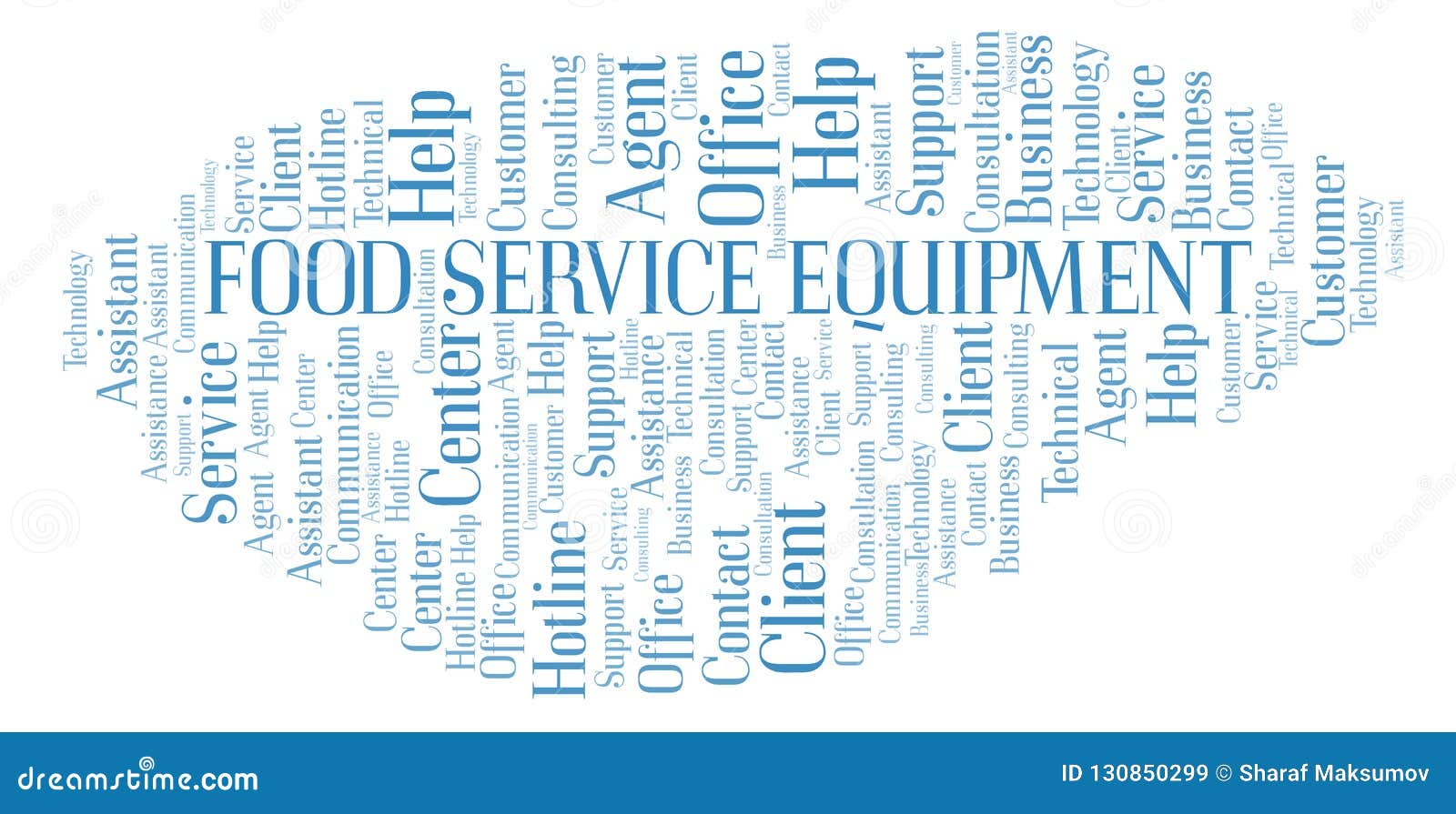 Food Service Equipment Word Cloud. Stock Illustration - Illustration of ...