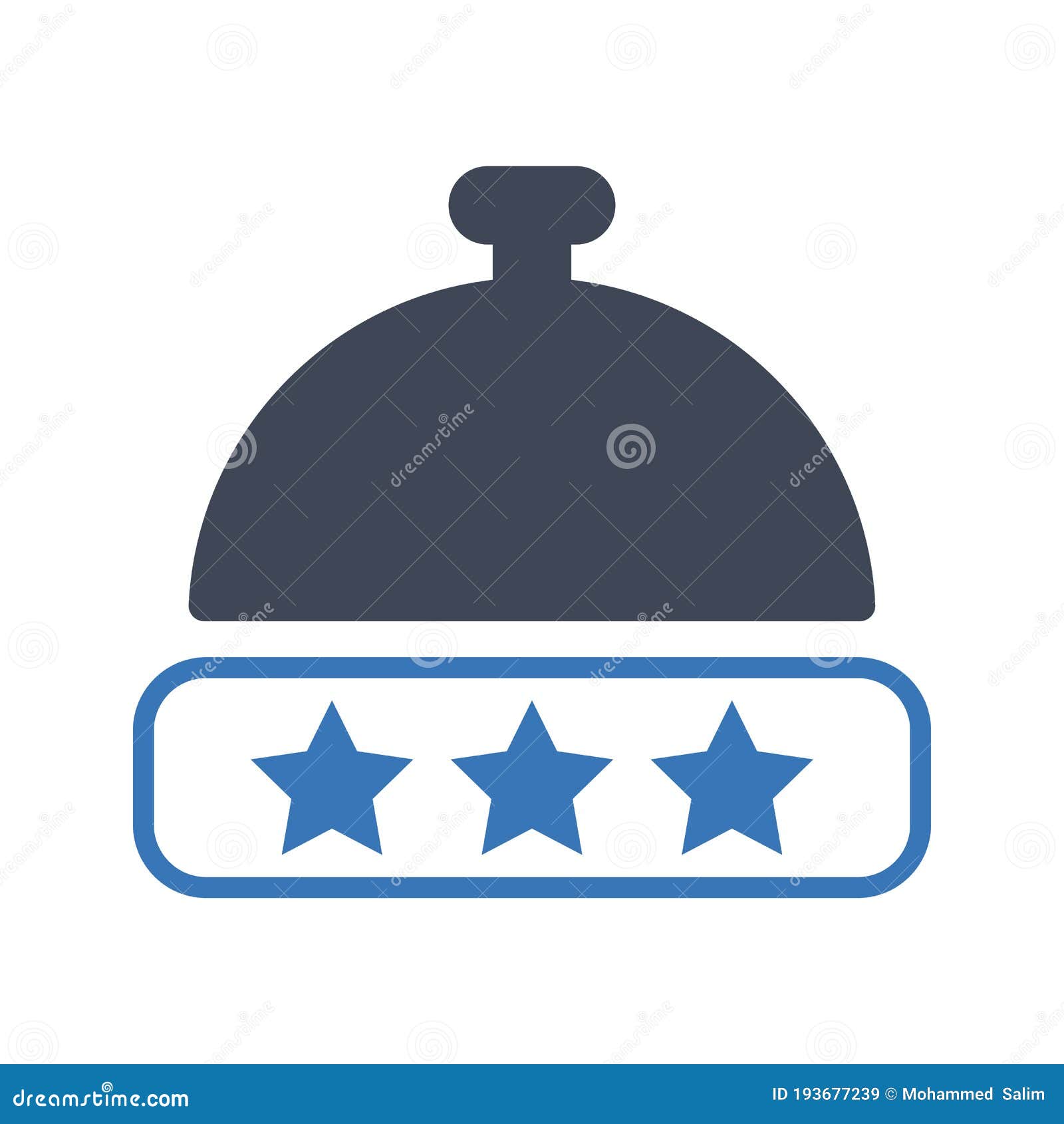 Food Service Rating Icon Flat Vector Icon Stock Vector - Illustration ...