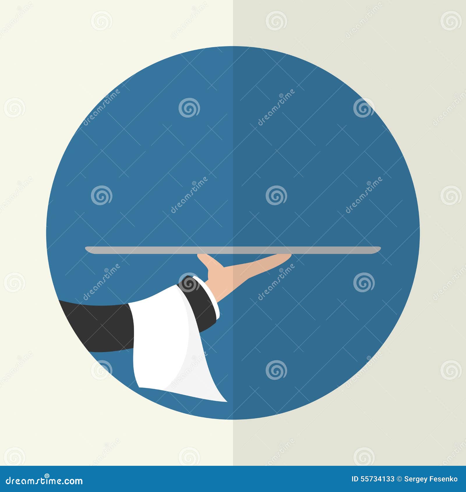 Food Serving Empty Tray Platter. Stock Vector - Illustration of hand ...