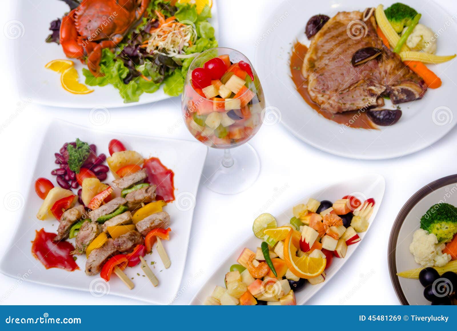 Food set stock image. Image of fresh, dish, breakfast - 45481269