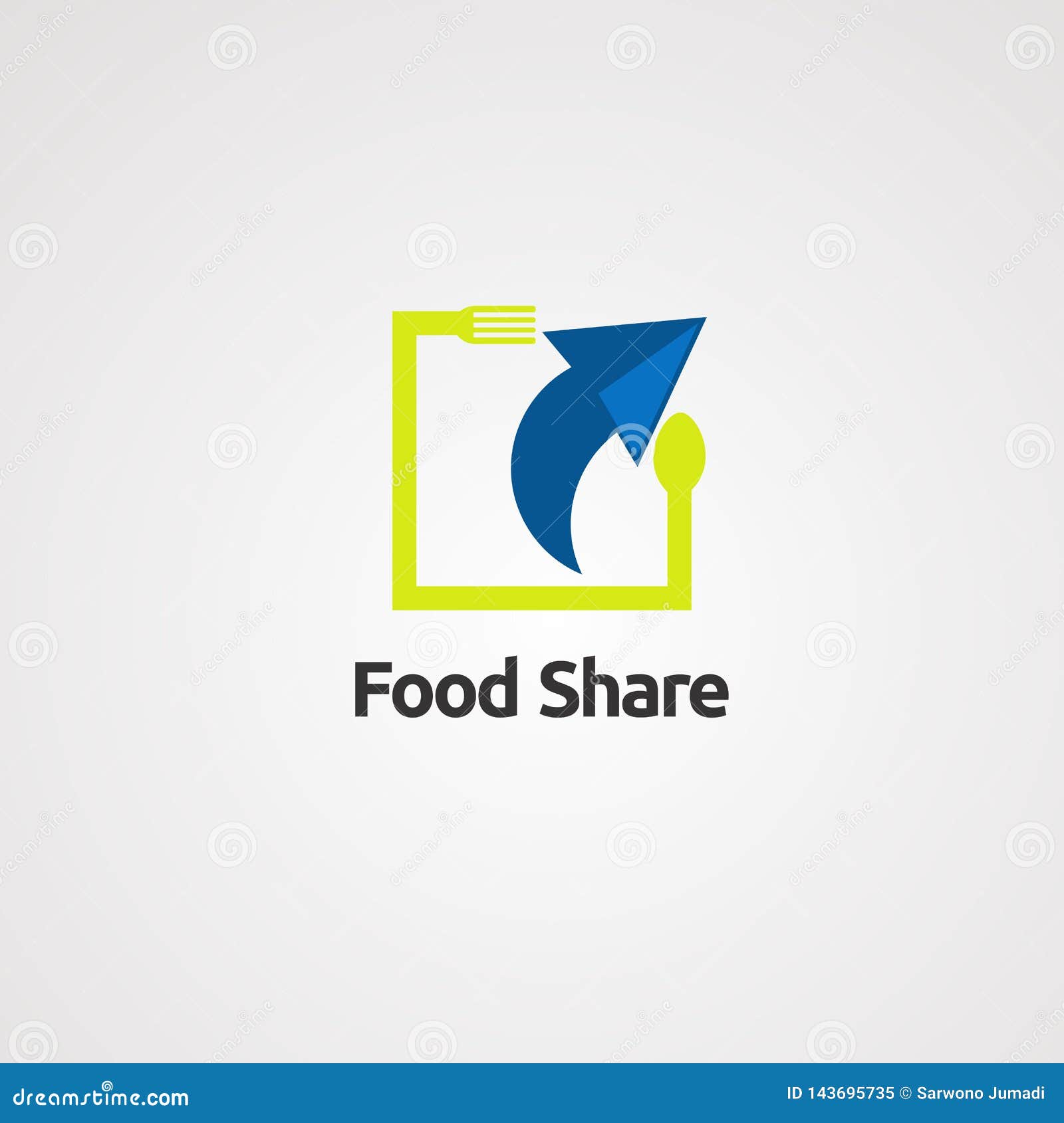 Food Share Logo Vector Icon, Element, and Template for Company Stock ...