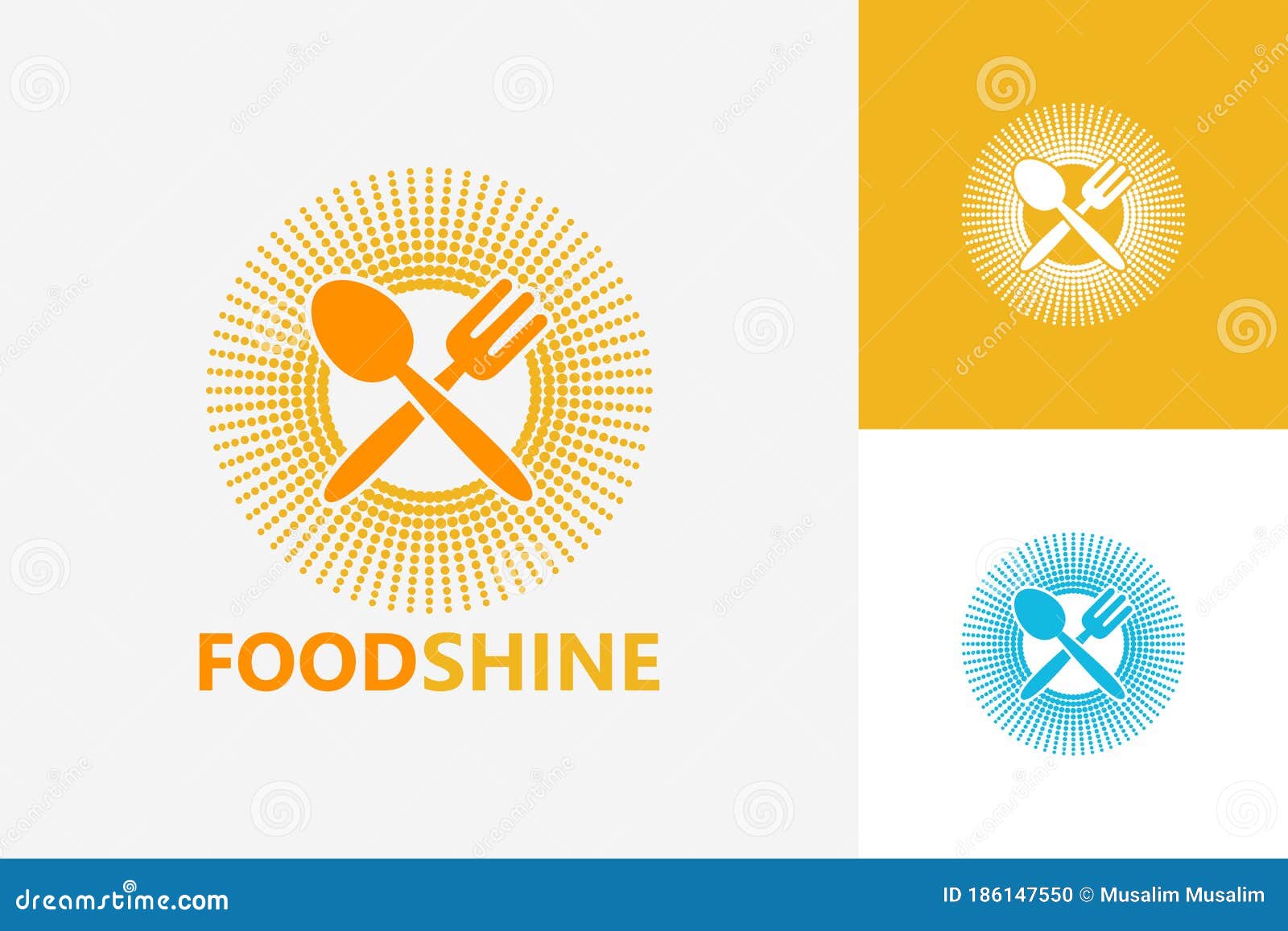 Food Shine Logo Template Design Vector, Emblem, Design Concept ...