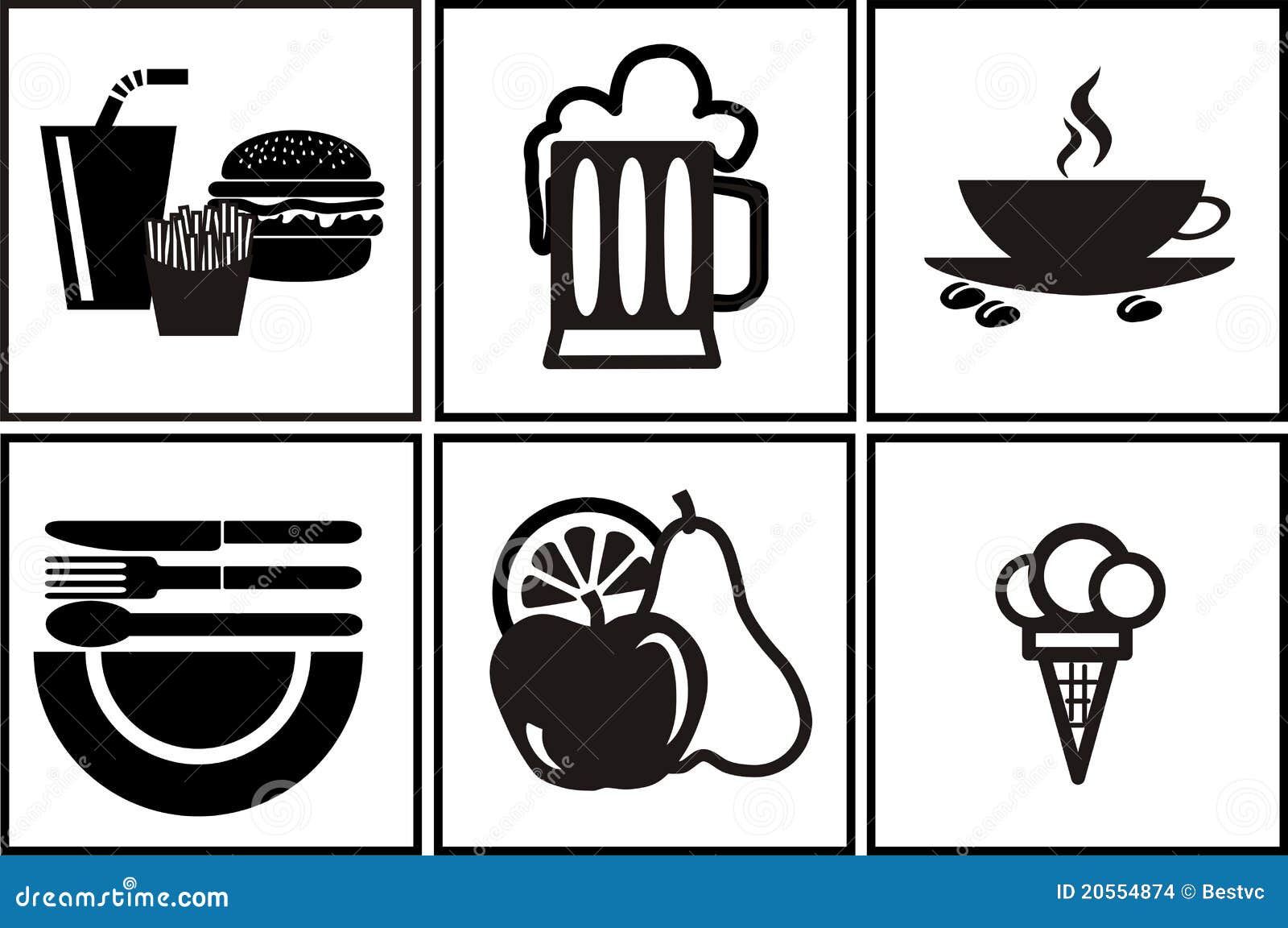 Food sign stock vector. Illustration of cutlery, cream - 20554874