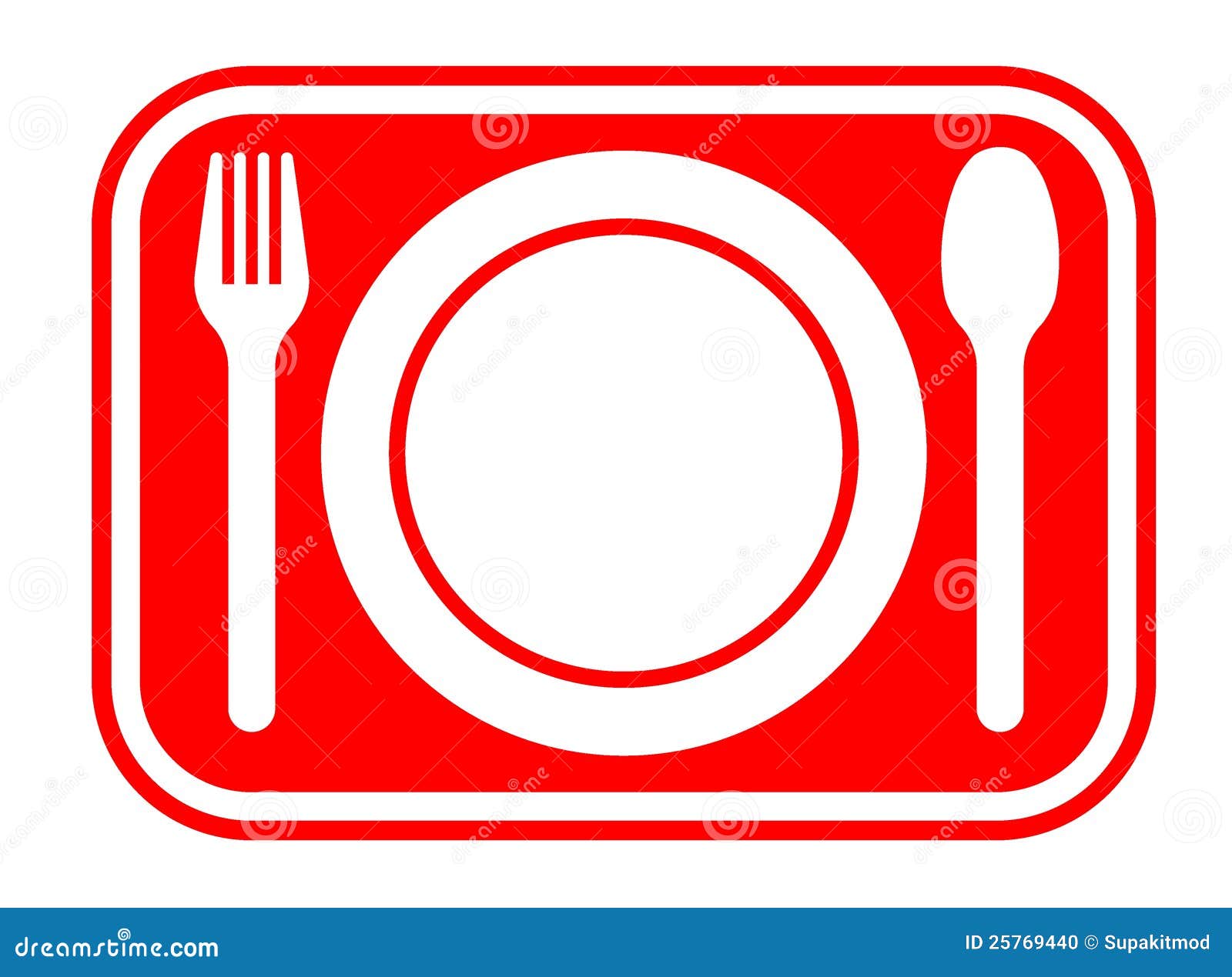 Food sign plate stock illustration. Illustration of center - 25769440