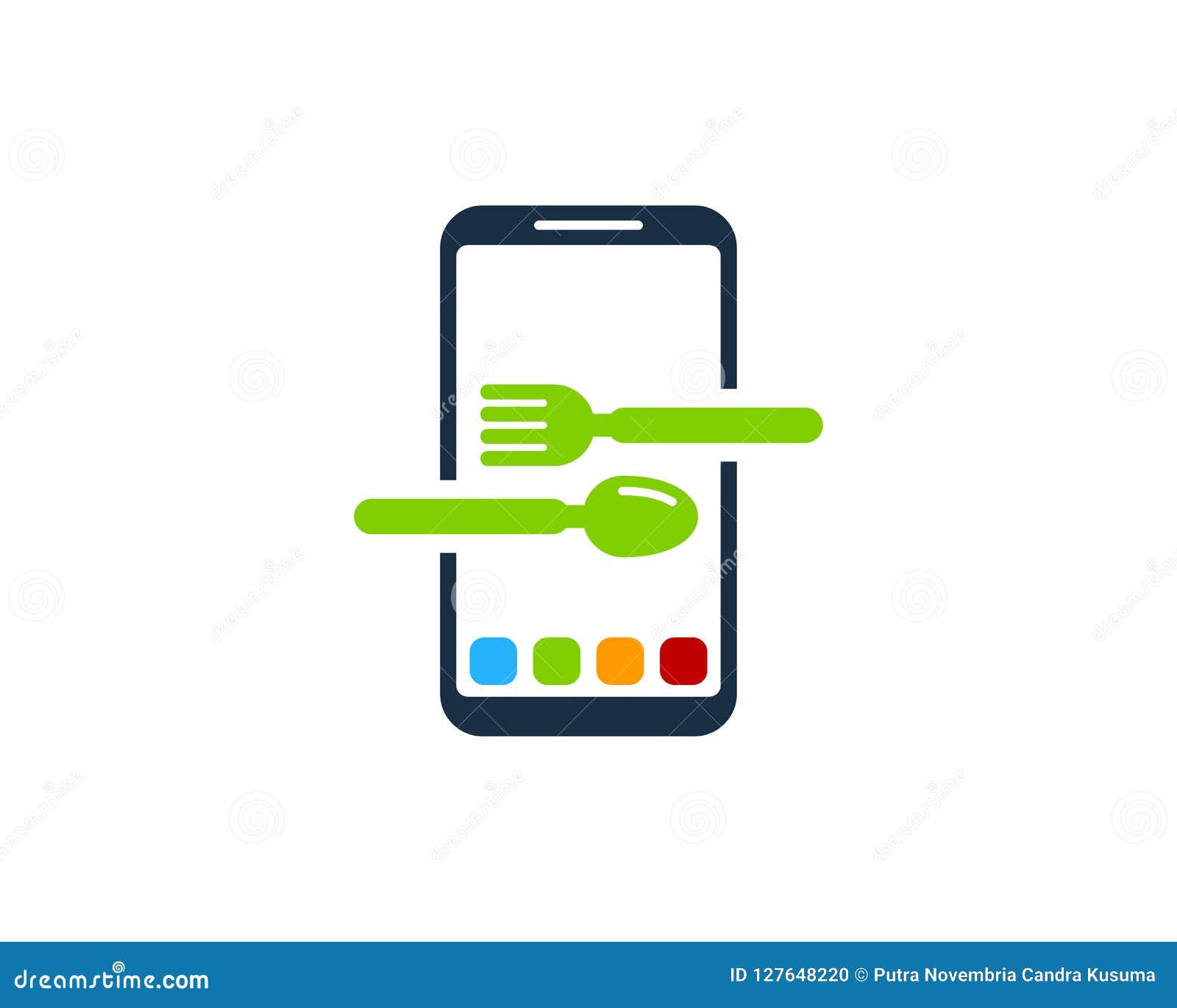 Food Smartphone Logo Icon Design Stock Vector - Illustration of fork ...