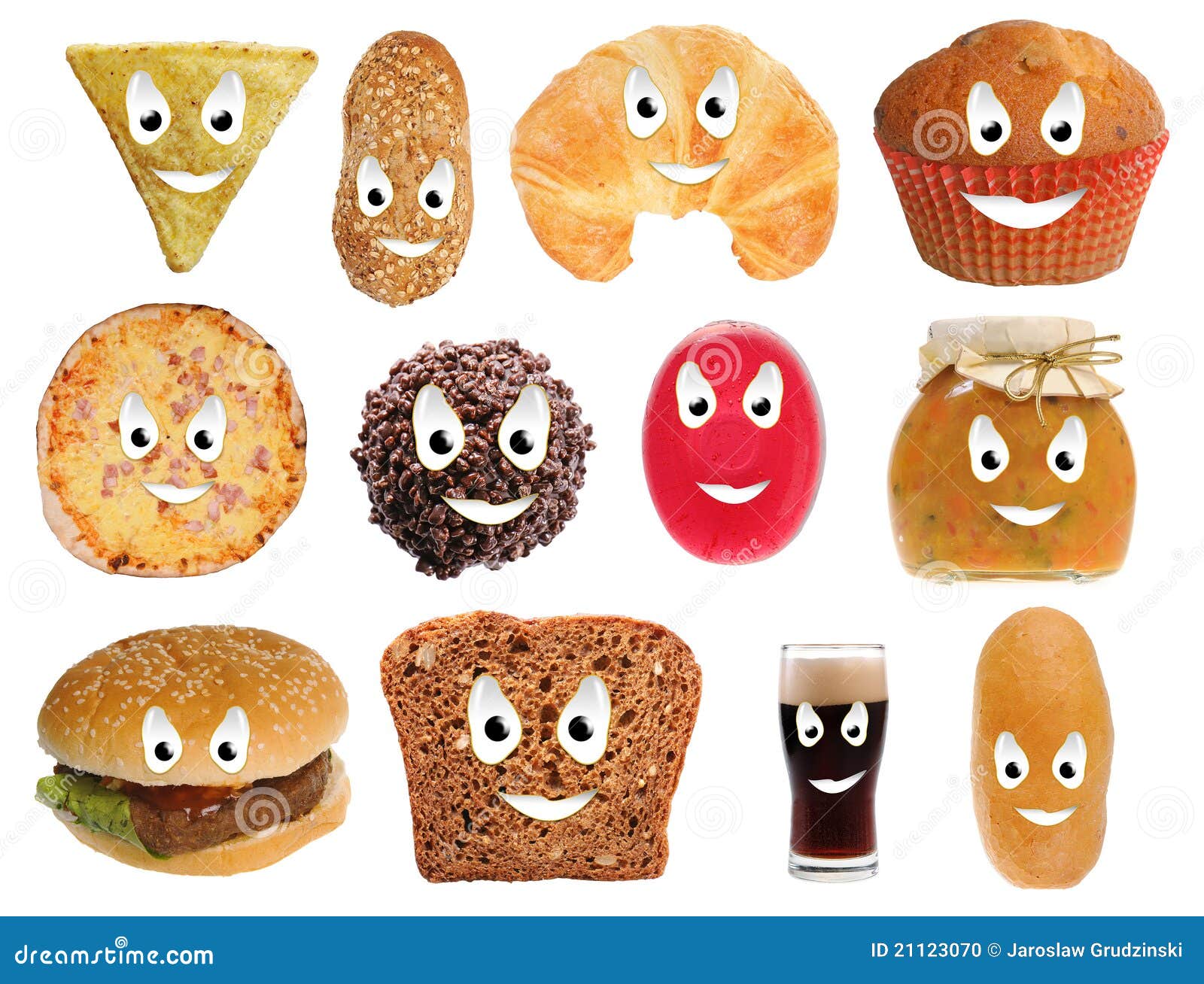 Food Smileys Stock Photo - Image: 21123070