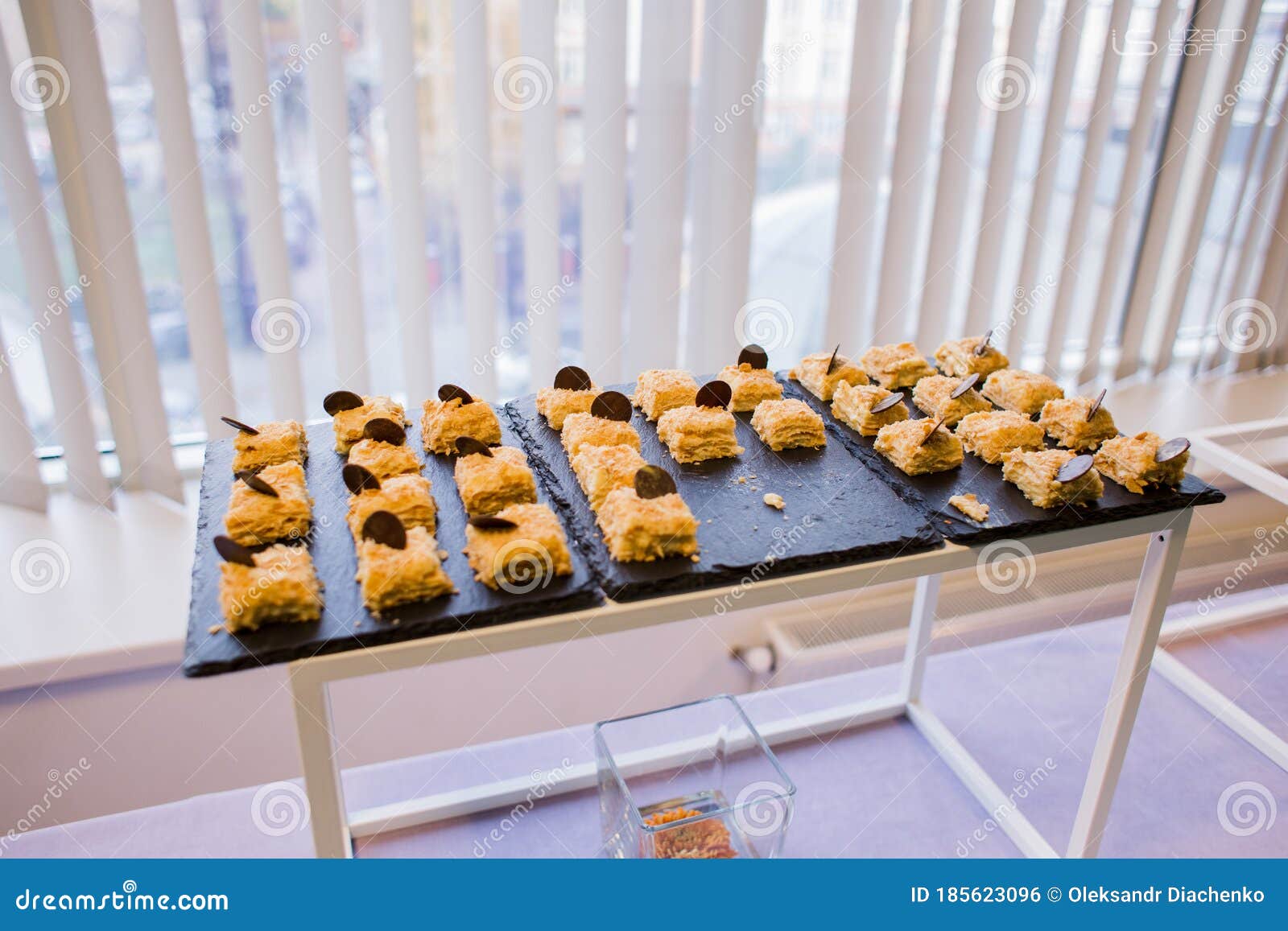 Food and Snacks on Buffet Table in the Restaurant Stock Photo - Image ...