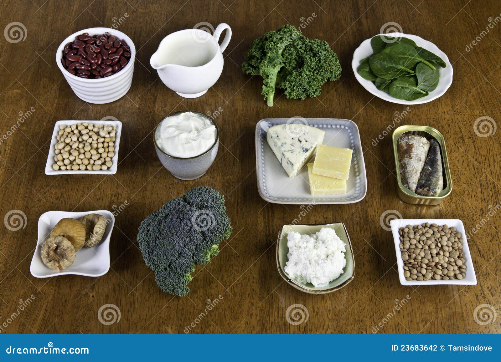 Food sources of calcium stock photo. Image of eating - 23683642
