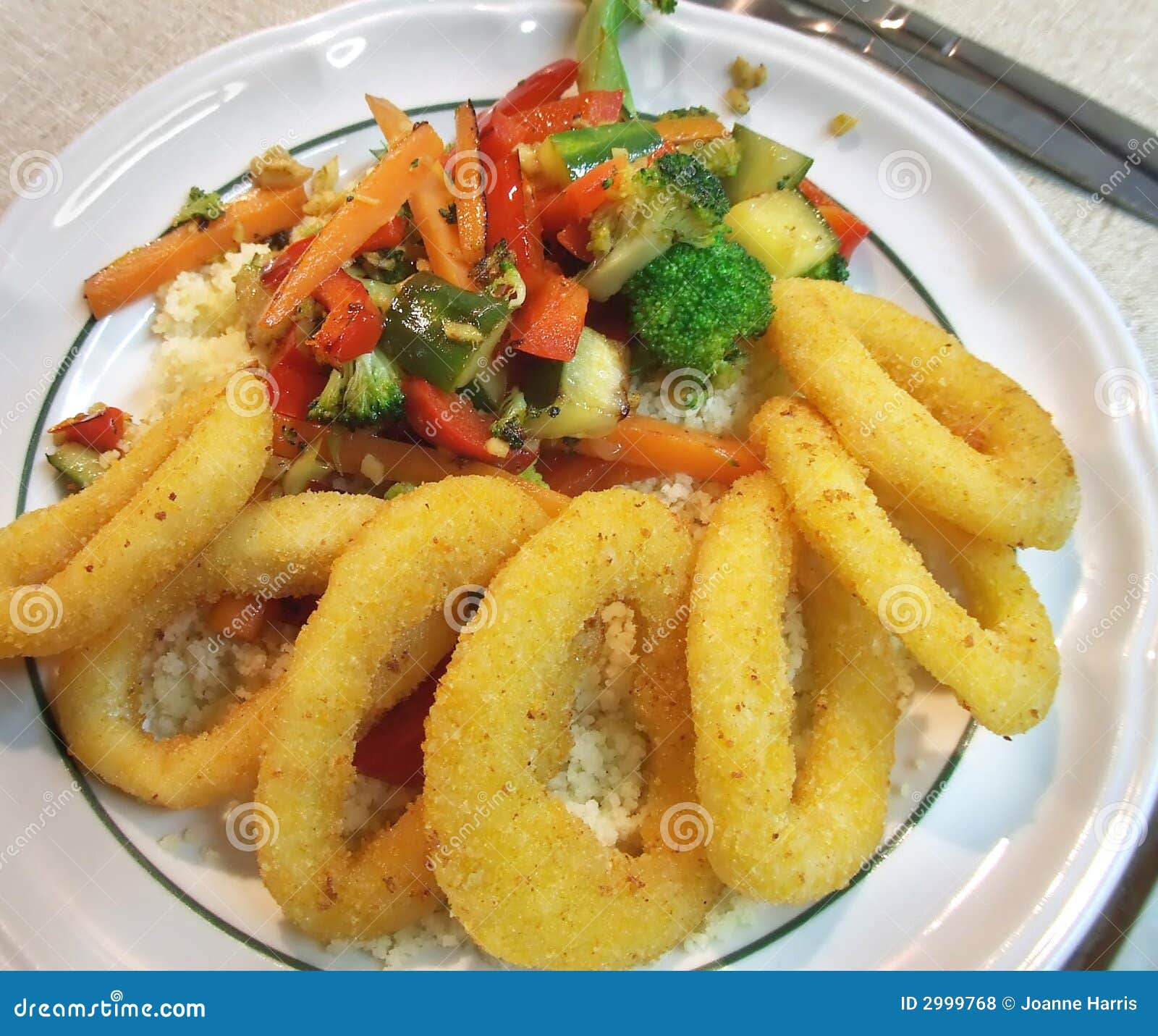 Food - Squid rings stock photo. Image of stir, carrot - 2999768