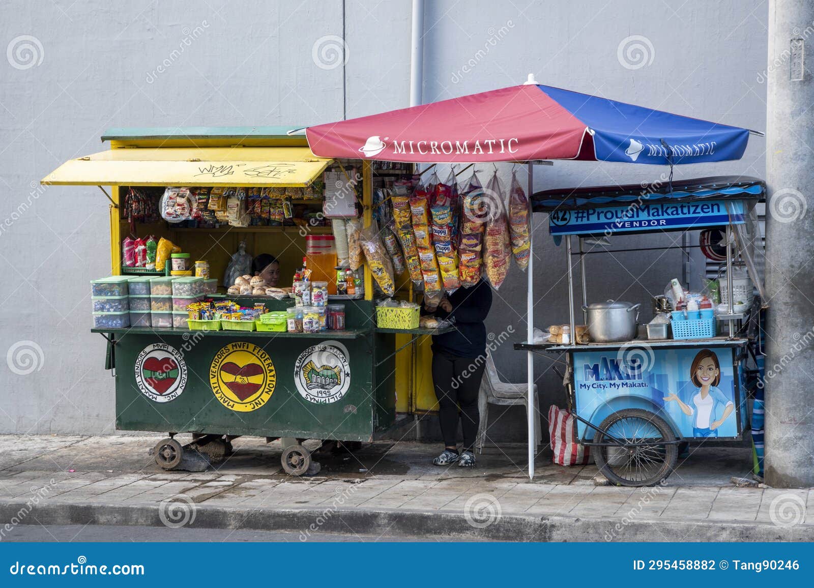 Food Stall Kiosk on the Road Side in Manila Editorial Photography ...