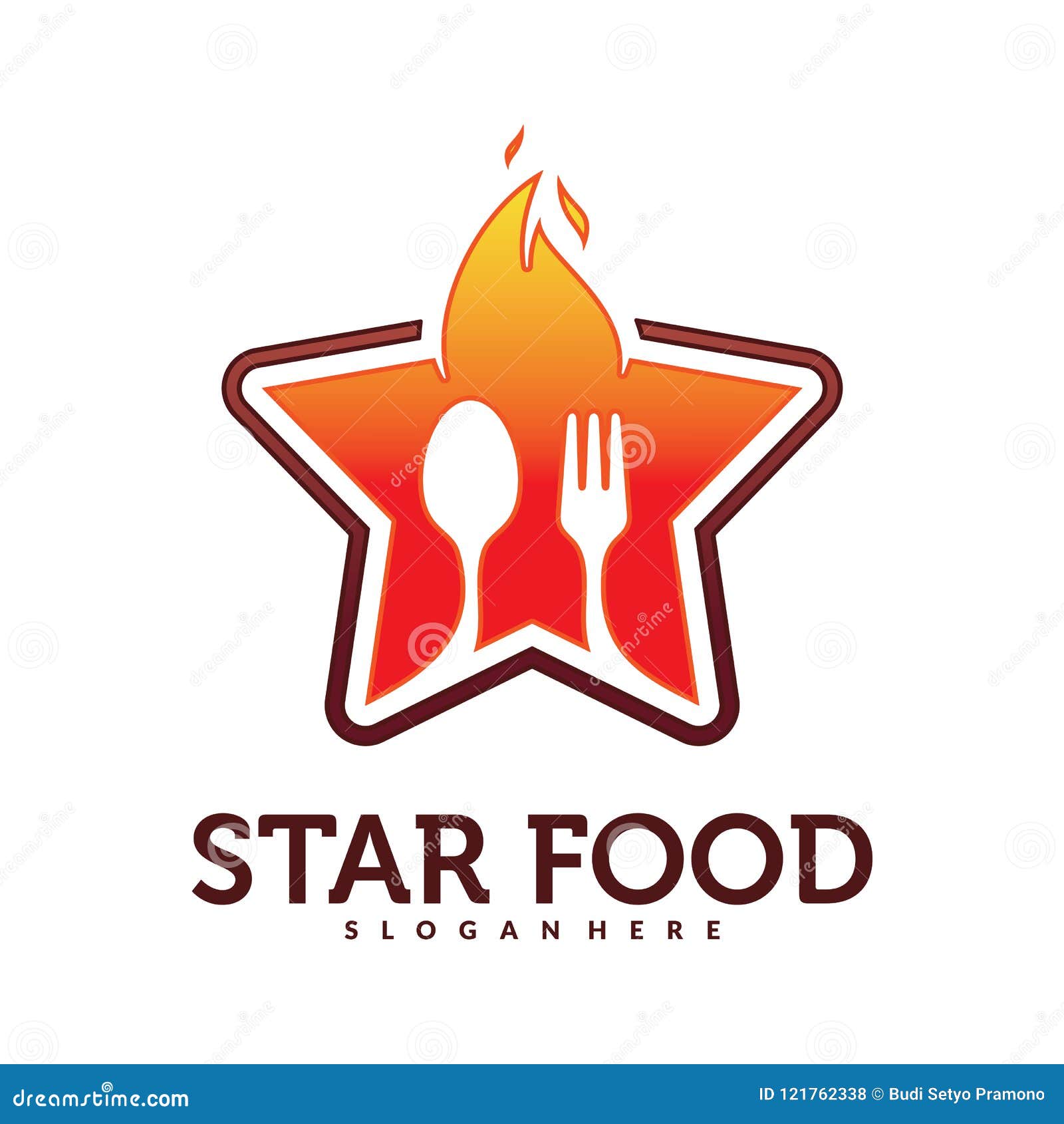 Food with Star Logo Vector stock vector. Illustration of graphic ...