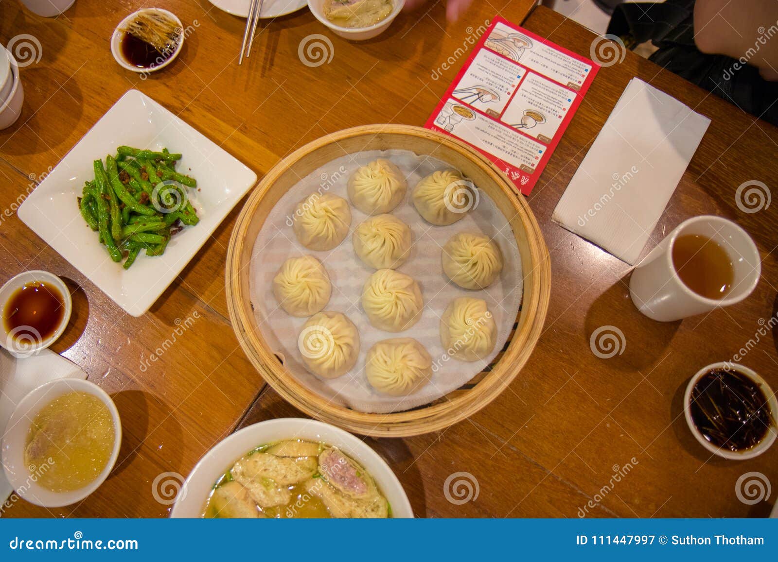 Food with Stream Pork Dumpling Editorial Photography - Image of lunch ...