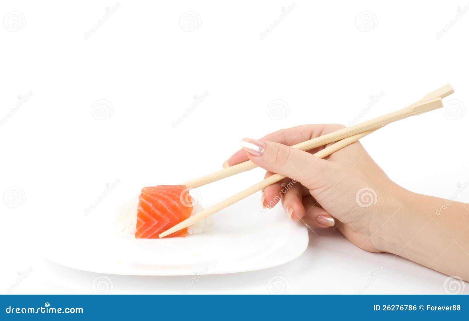 Food Sushi in hand stock photo. Image of diet, food, holding - 26276786
