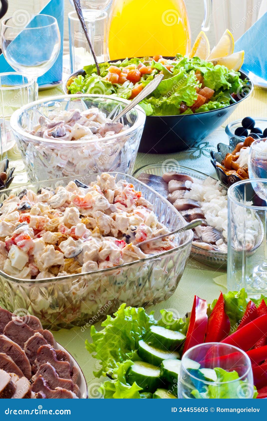 Food on the table stock image. Image of table, healthy - 24455605