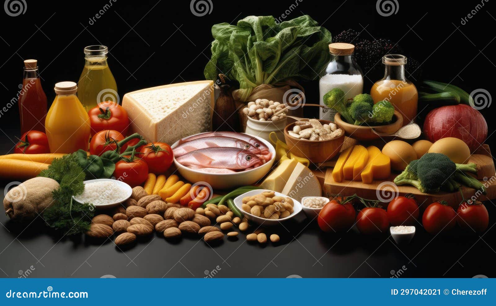 Food on the Table. Complete Ration Stock Image - Image of farm ...