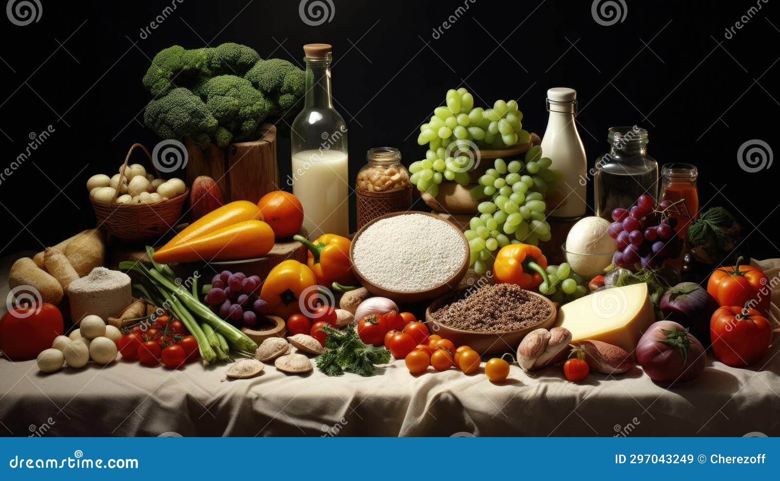 Food on the Table. Complete Ration Stock Image - Image of ecology, view ...